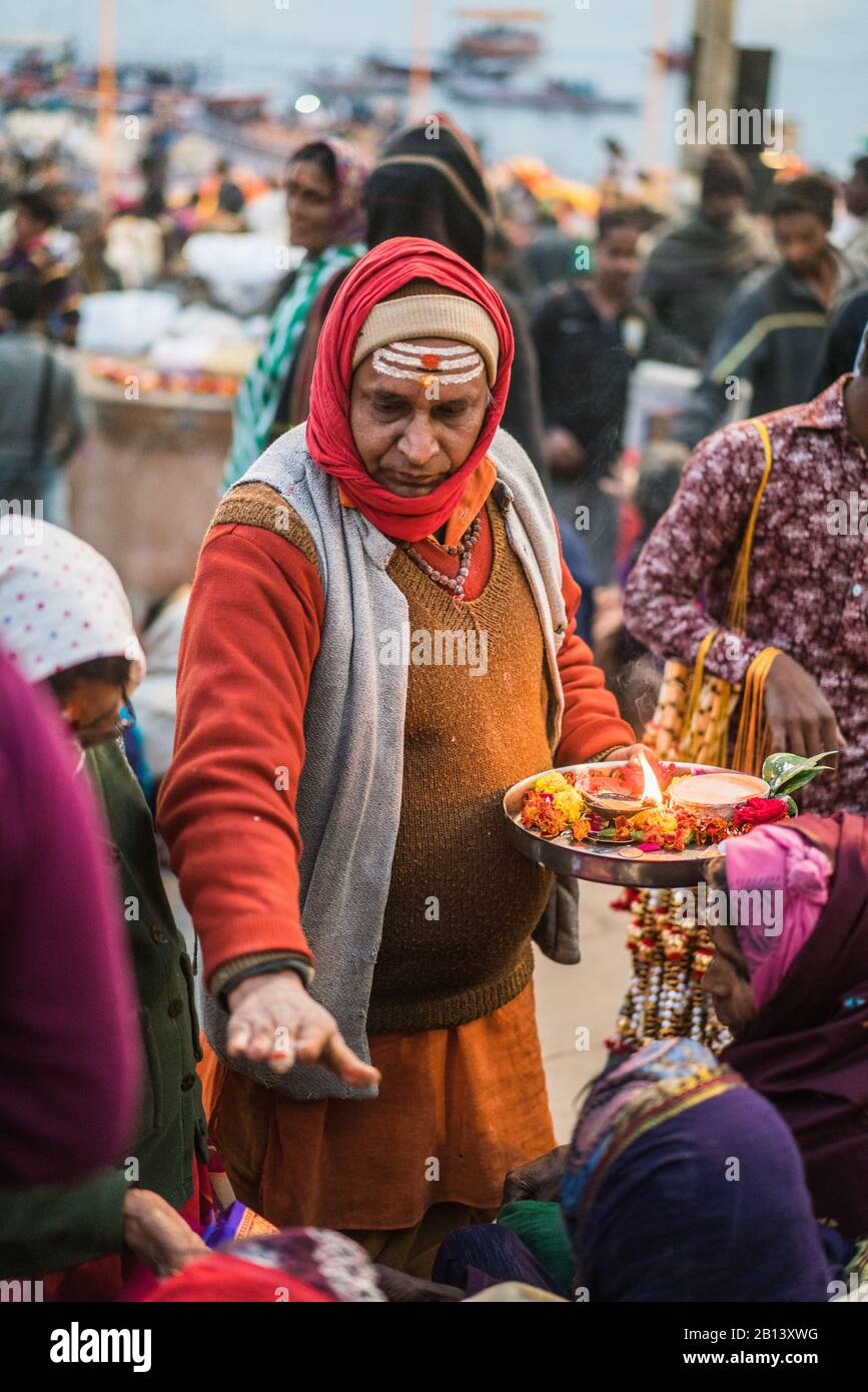 Street scene, Varanasi, India, Asia Stock Photo - Alamy