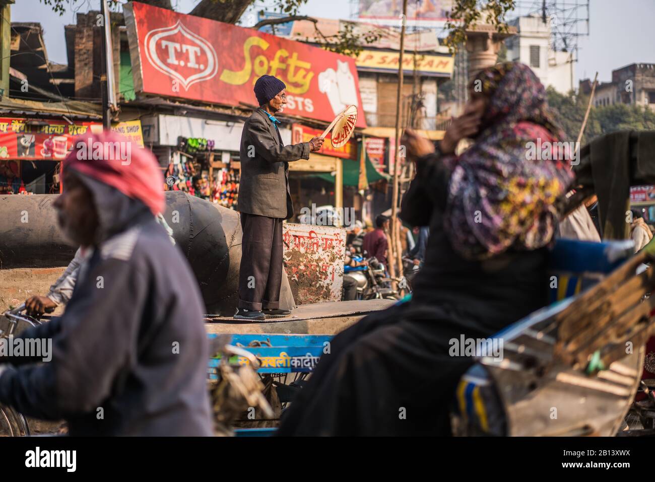 Street scene, Varanasi, India, Asia Stock Photo - Alamy