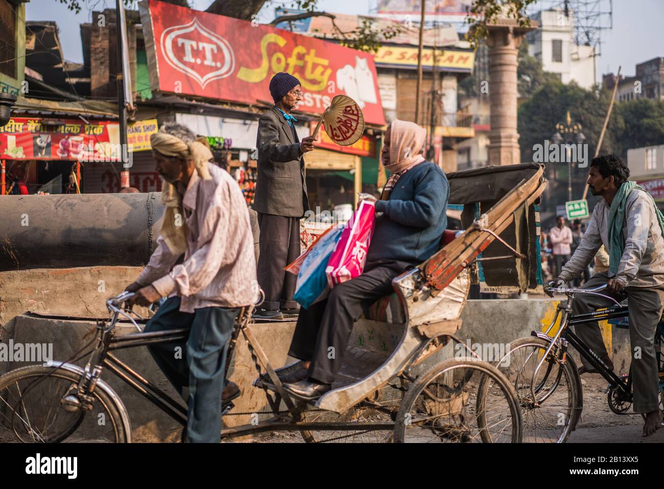Street scene, Varanasi, India, Asia Stock Photo - Alamy