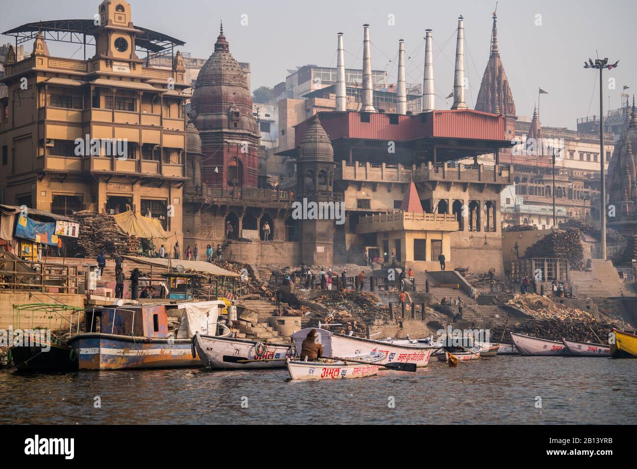 Funeral Pyre Ganges River High Resolution Stock Photography and Images ...