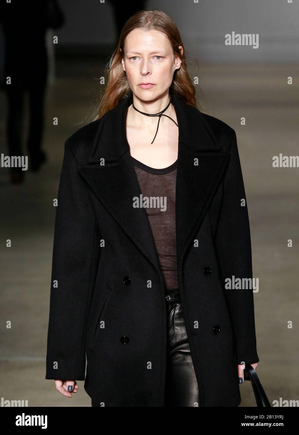 New York, New York - February 09, 2020: Laura Morgan walks the runway ...