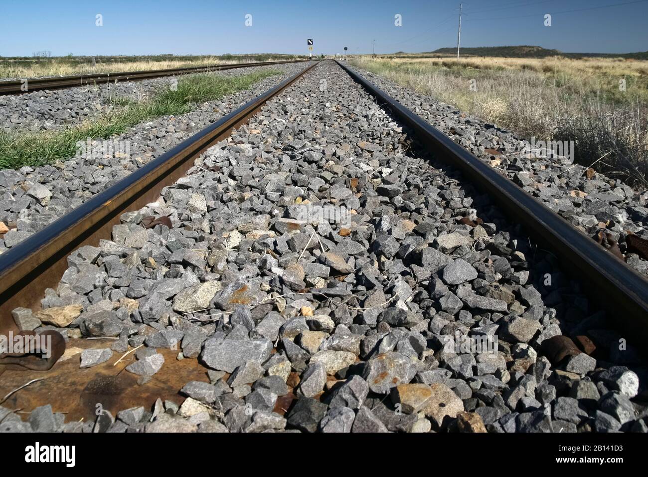 Rail track in the Outback, South Australia, Australia Stock Photo - Alamy