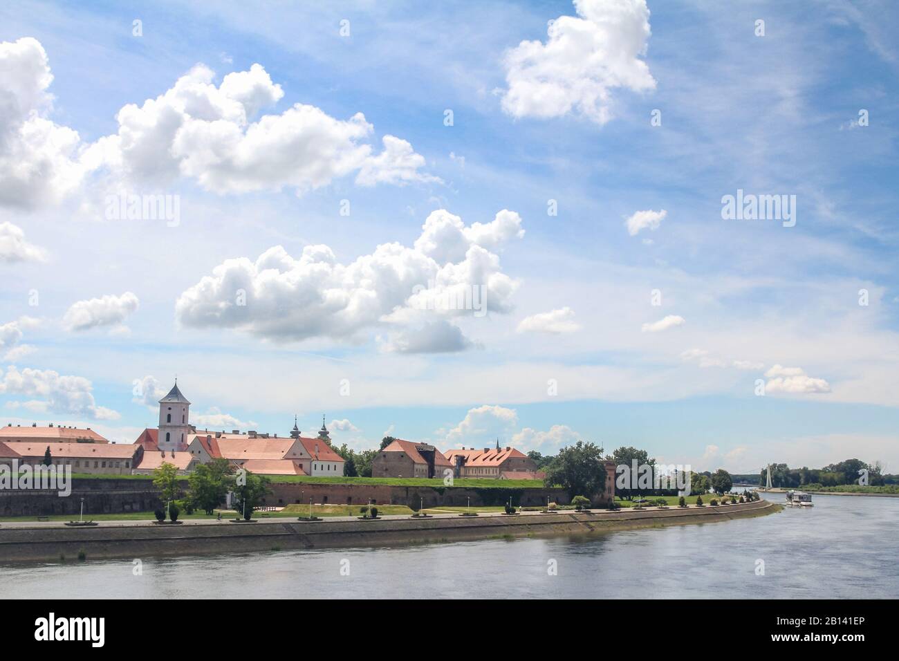 Panorama of the Trvdja, the Osijek citadel fortress, seen from the ...
