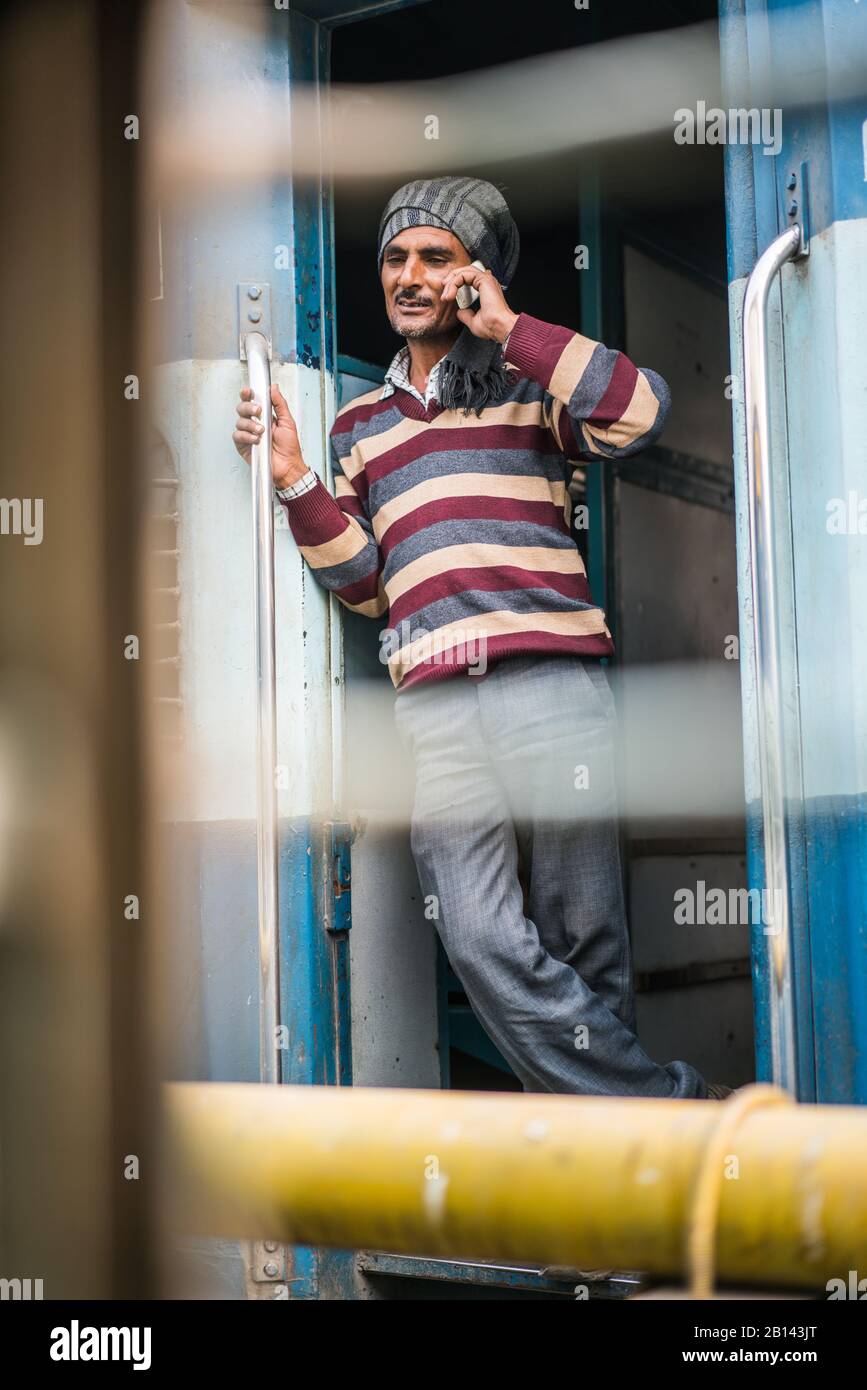 Local poeple in the train, India, Asia Stock Photo - Alamy