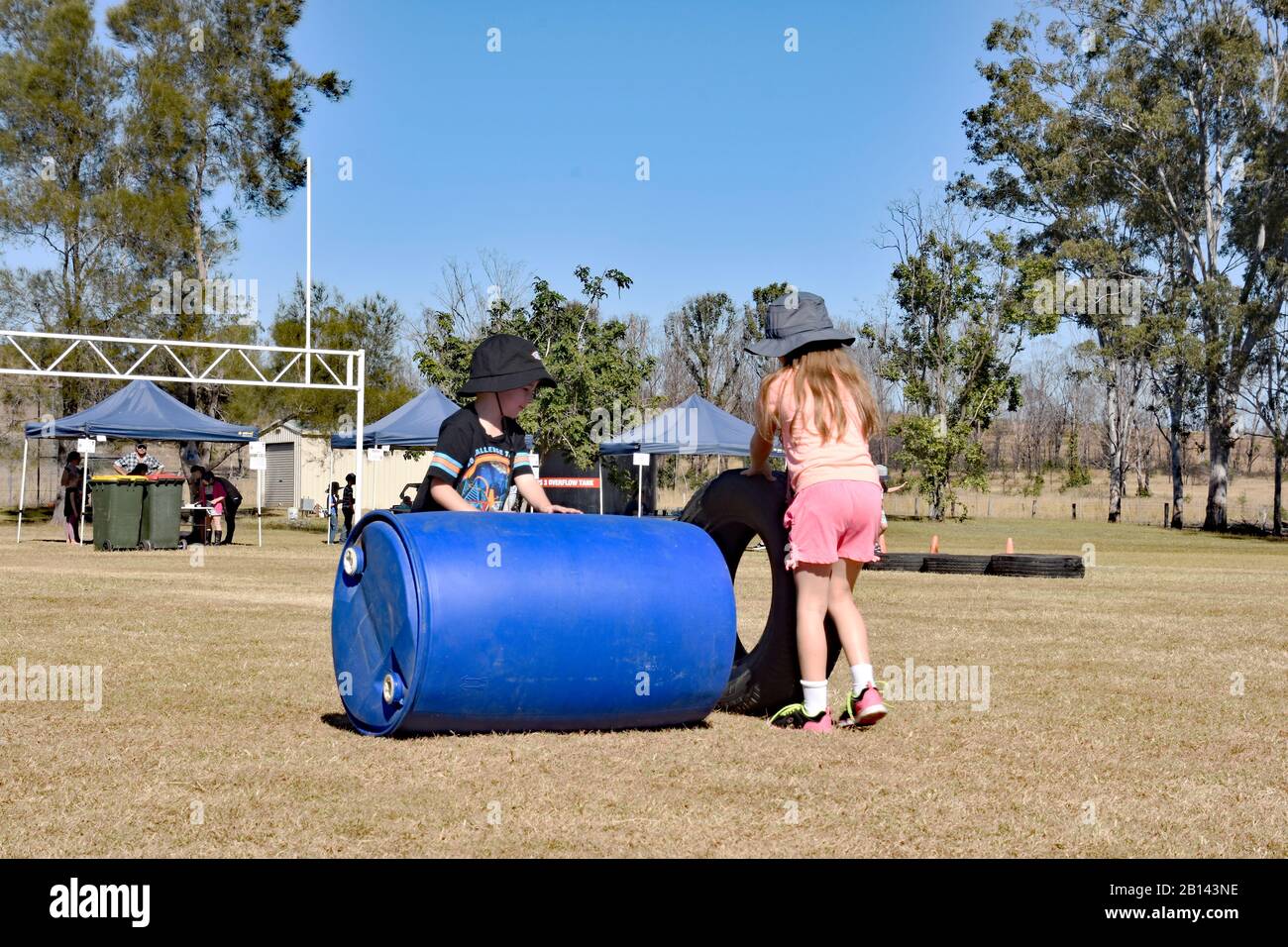 Children competeing in fun games hi-res stock photography and images ...