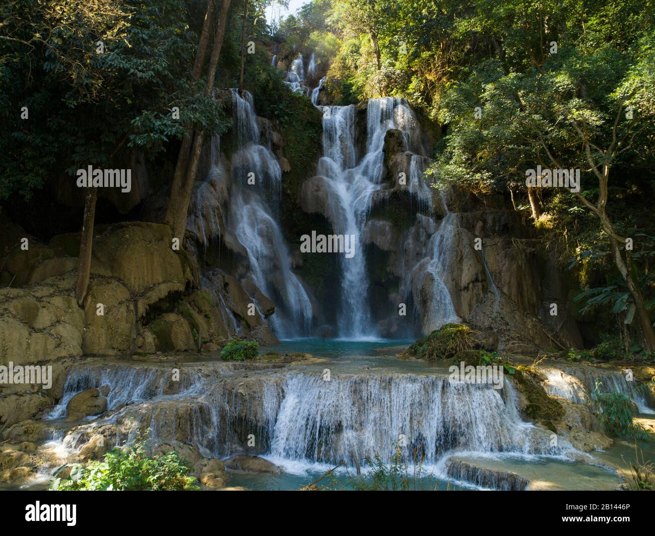 Kuang Si Falls, Luang Prabang, Laos Stock Photo - Alamy