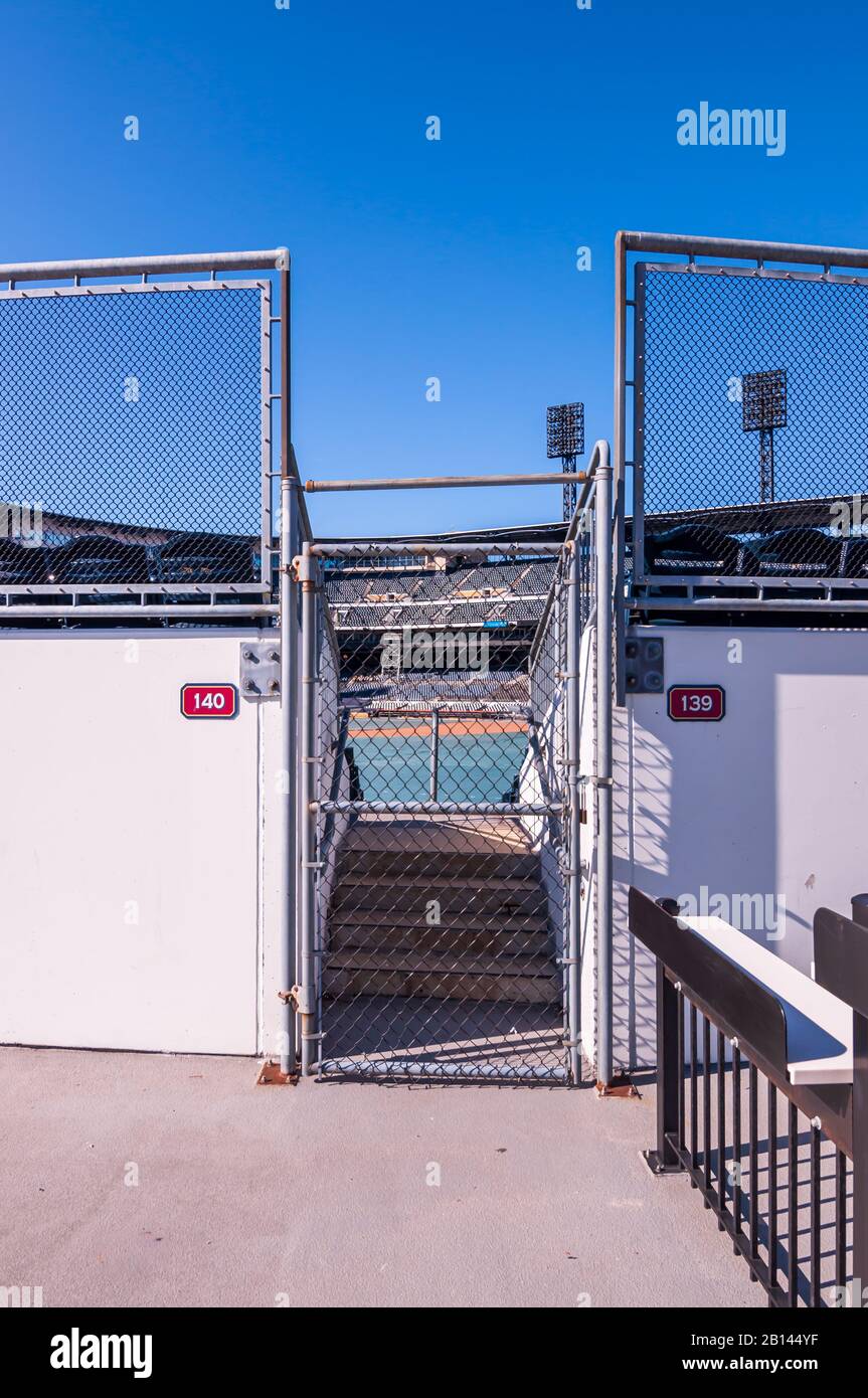 An opening to the outfield seats in PNC Park where the Pittsburgh ...