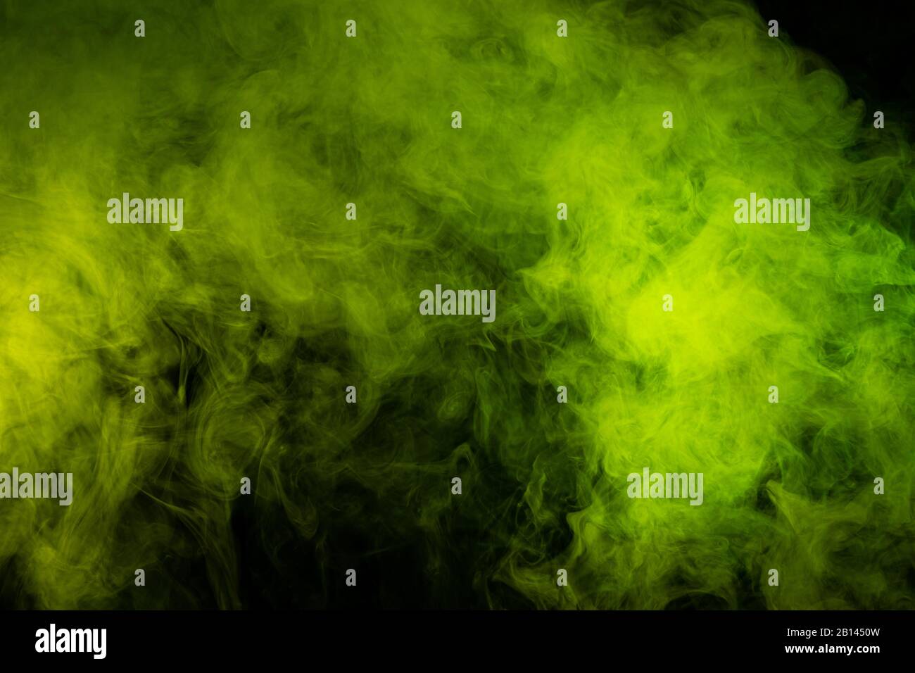 Toxic movement of color smoke abstract on black background, fire design ...