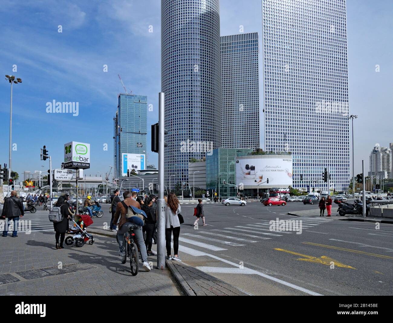 TEL AVIV - JANUARY 2017: The Azrieli building complex, an interesting ...
