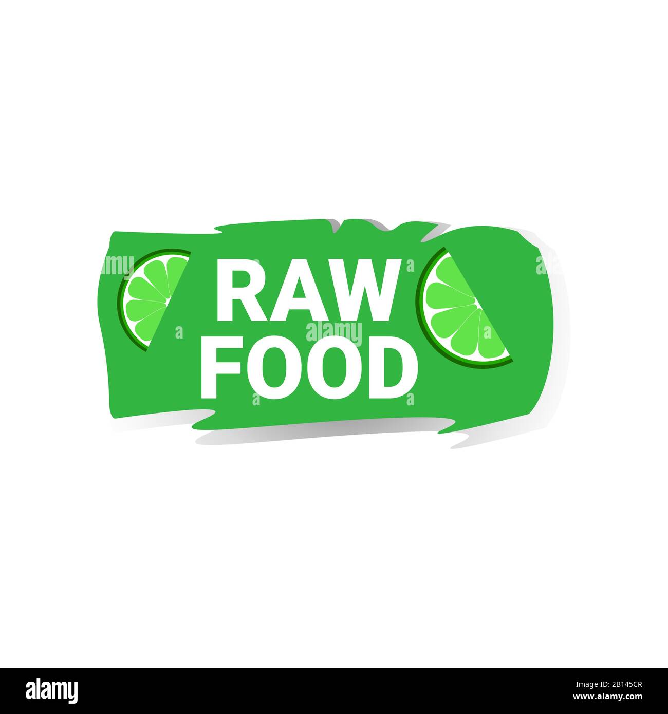 natural healthy organic vegan market logo raw food sticker emblem for ...