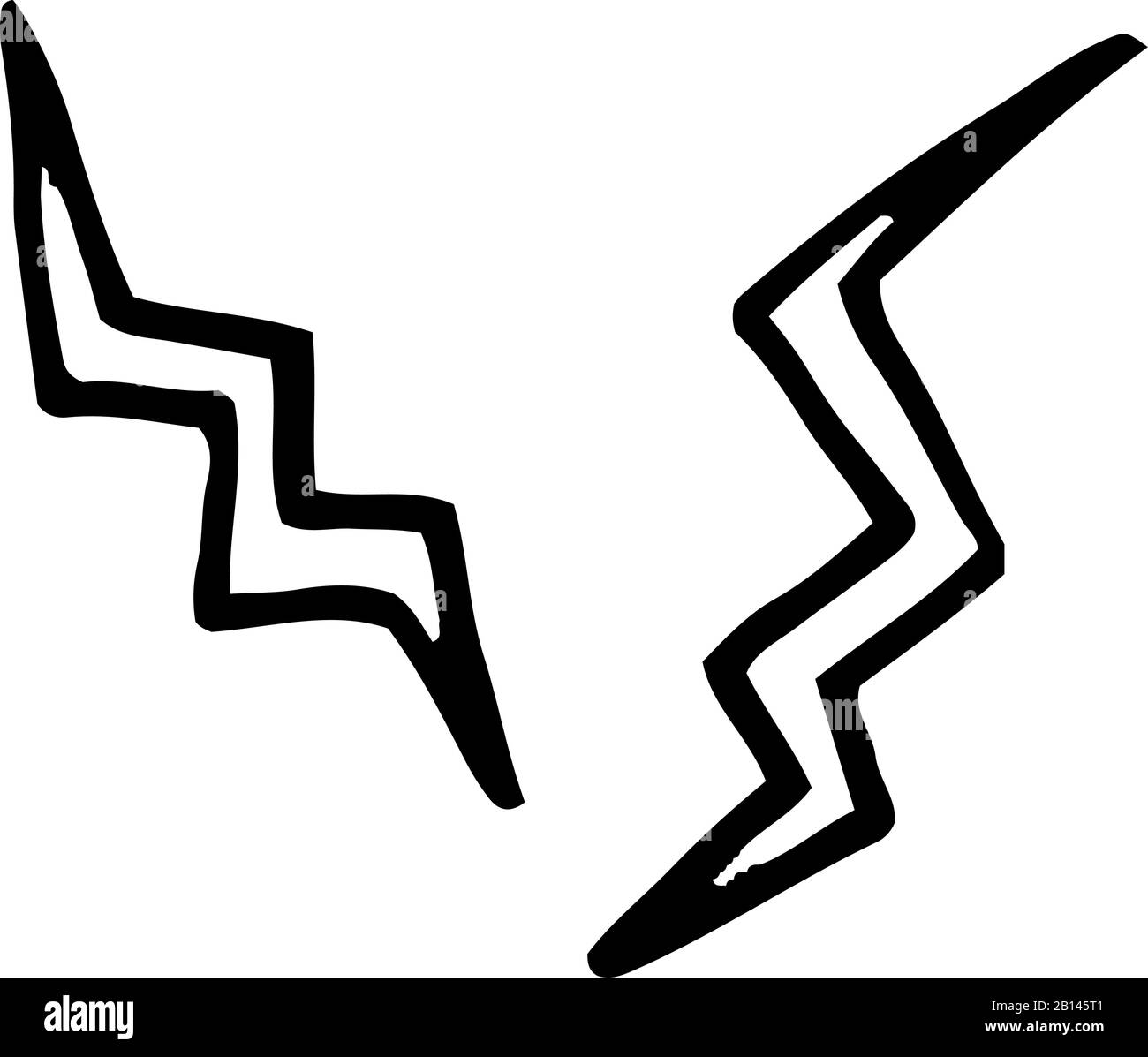 This is a illustration of Variation of handwritten anger mark Stock ...