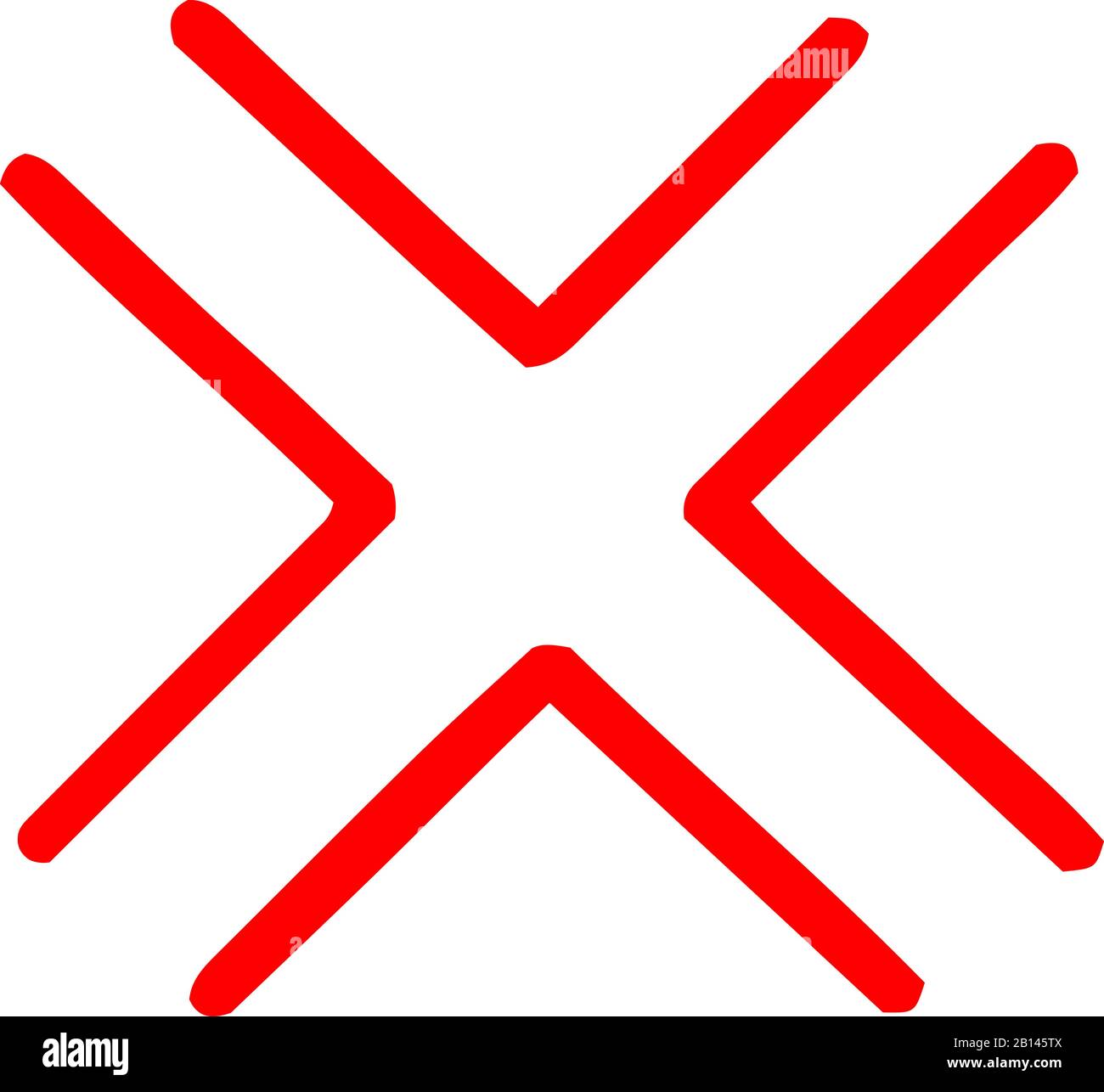 This is a illustration of Variation of handwritten anger mark Stock ...