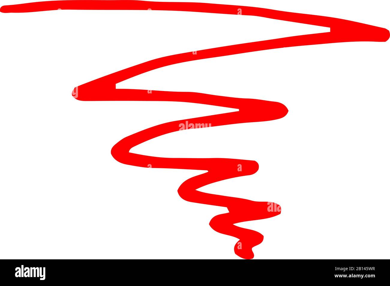 This is a illustration of Variation of handwritten anger mark Stock ...