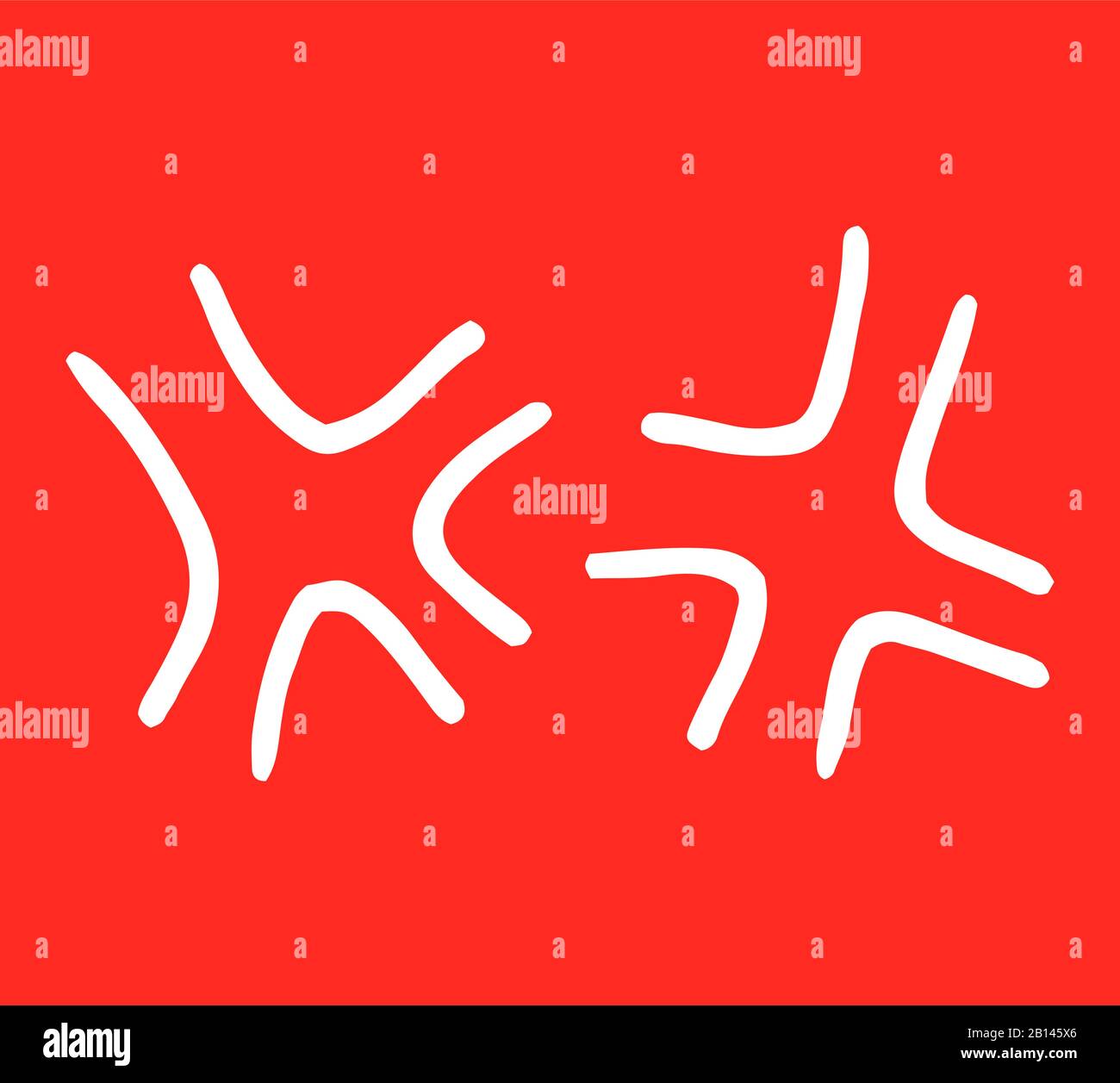 This is a illustration of Variation of handwritten anger mark Stock ...