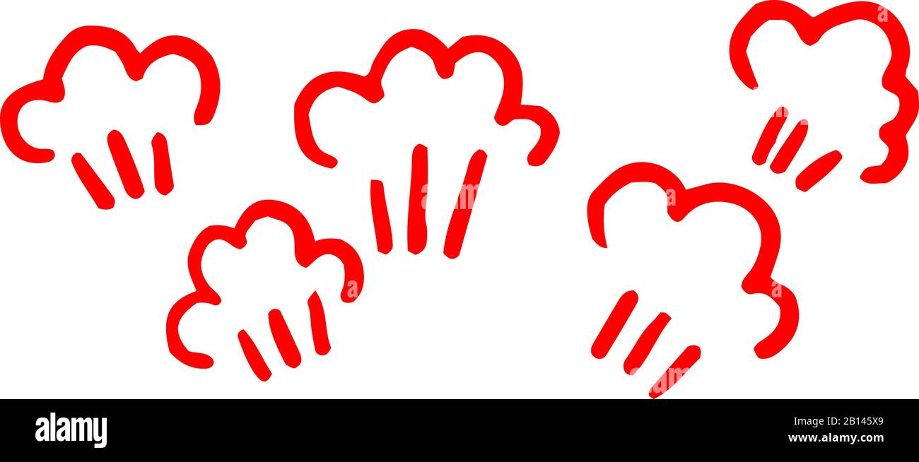 This is a illustration of Variation of handwritten anger mark Stock ...