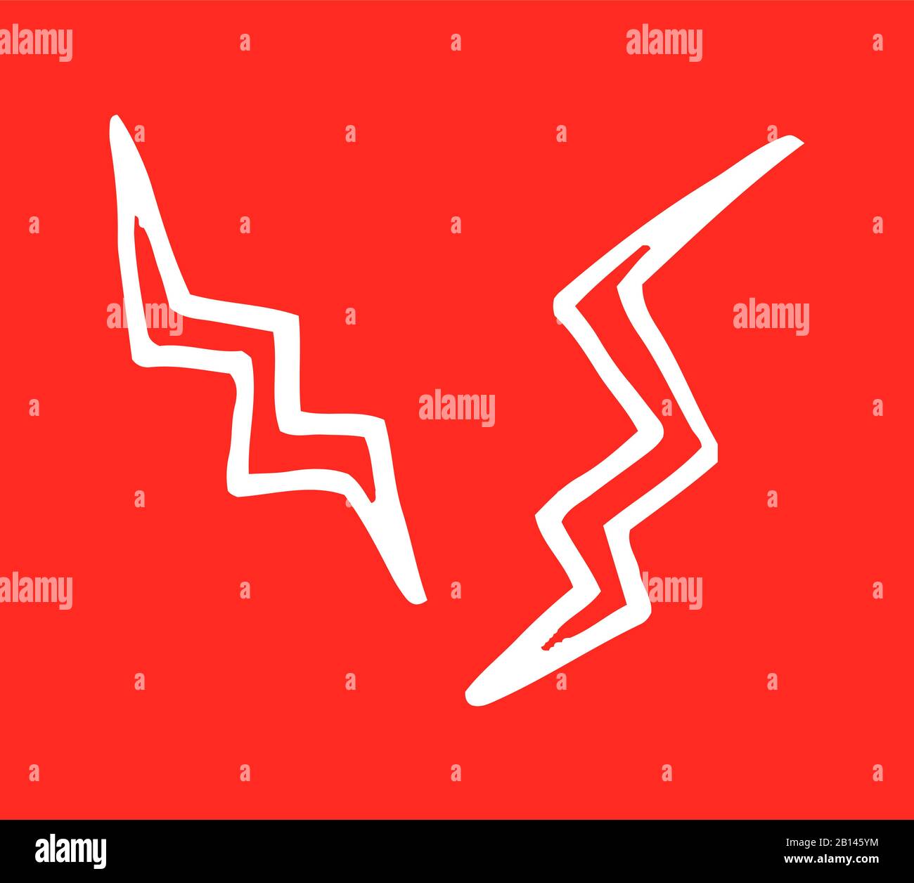 This is a illustration of Variation of handwritten anger mark Stock ...