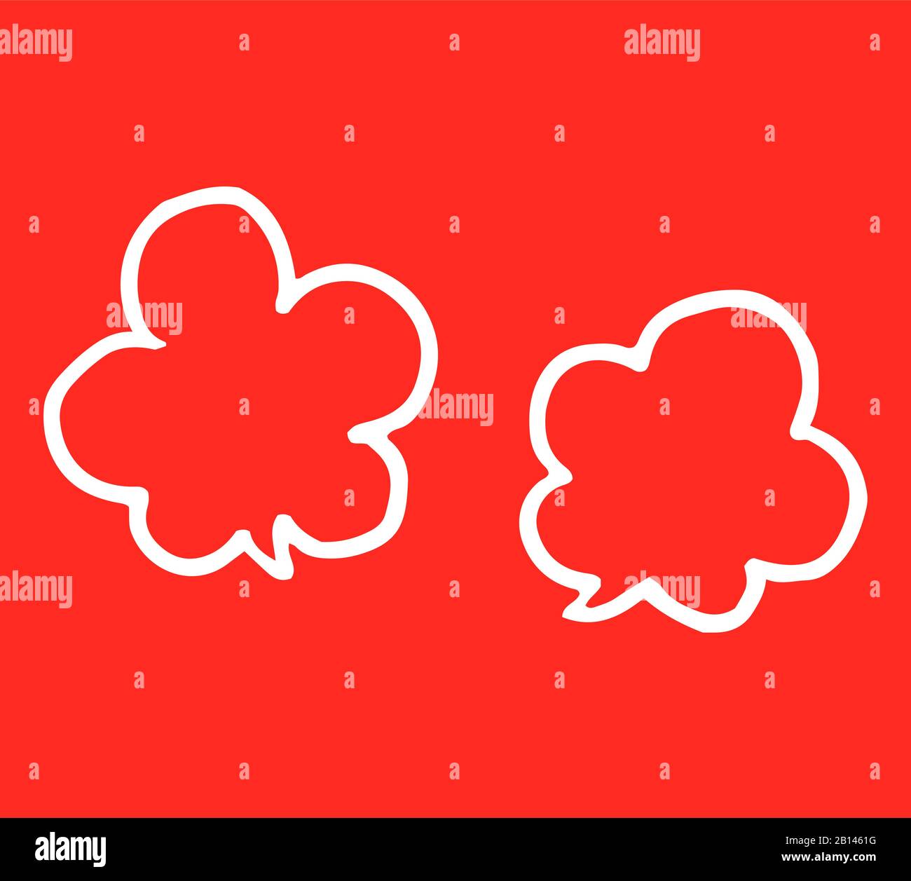 This is a illustration of Variation of handwritten anger mark Stock ...