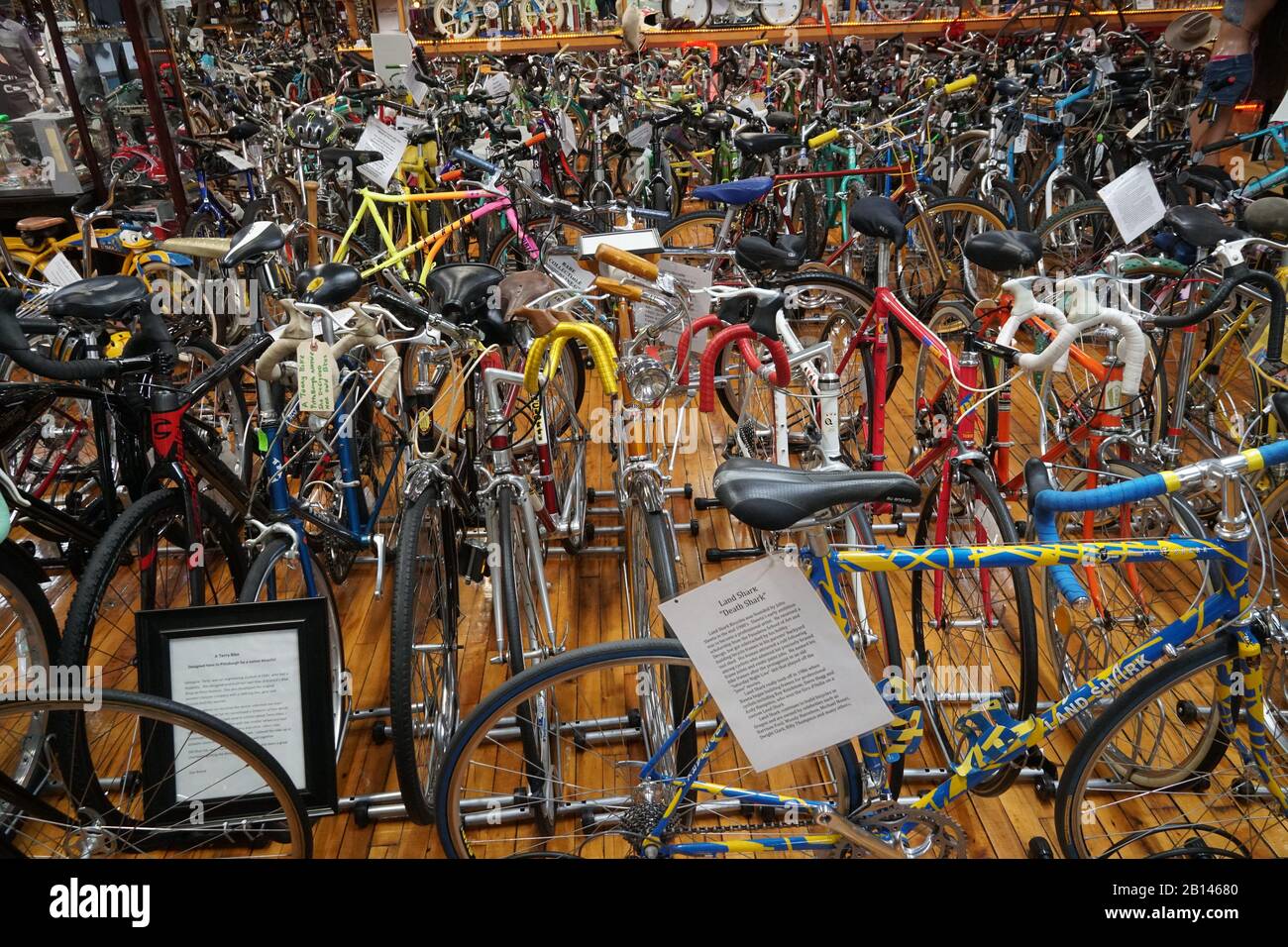 Bicycle Heaven museum, Pittsburgh, world's largest bicycle collection Stock Photo - Alamy
