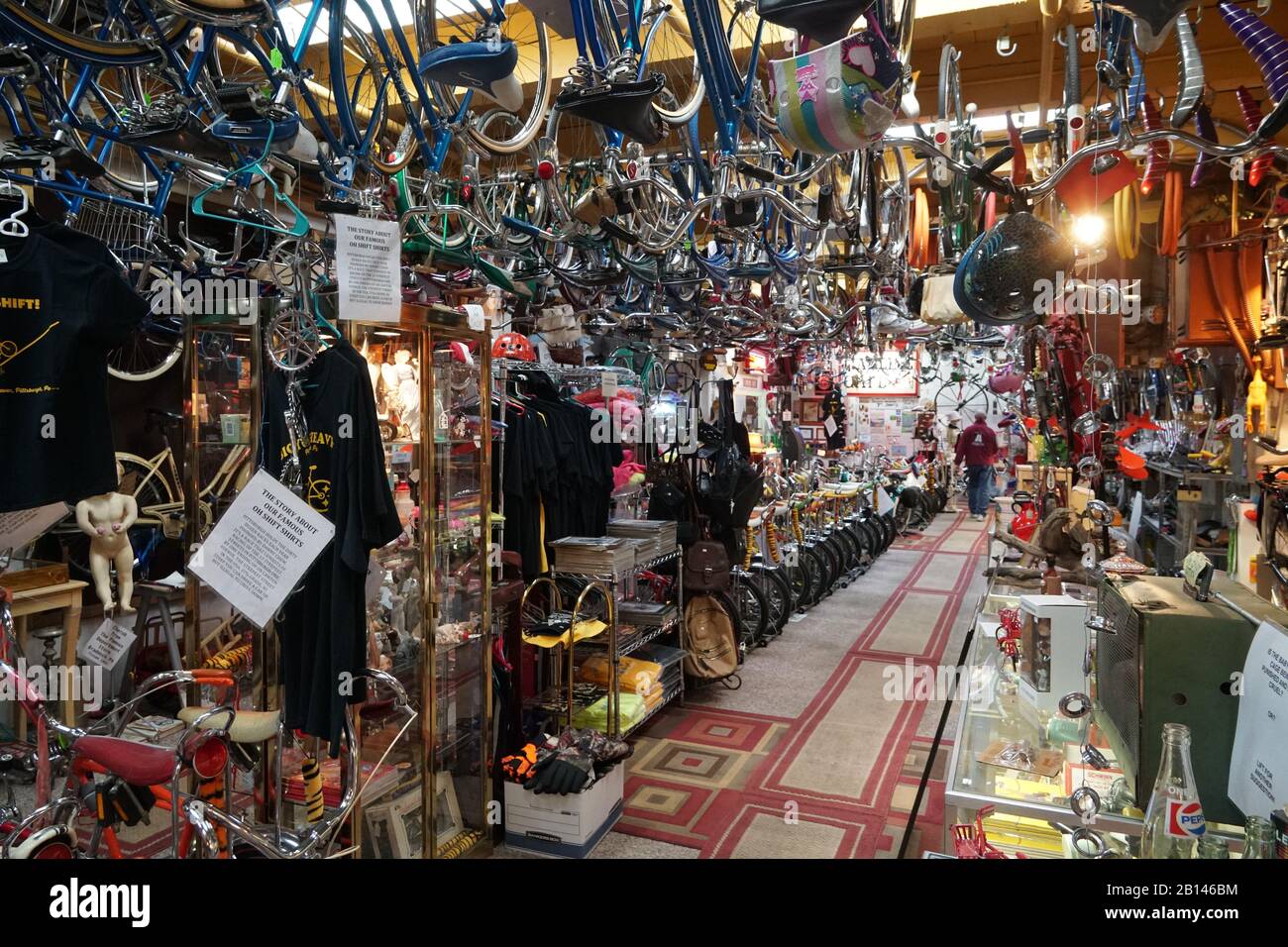 Bicycle Heaven museum, Pittsburgh, world's largest bicycle collection Stock Photo - Alamy