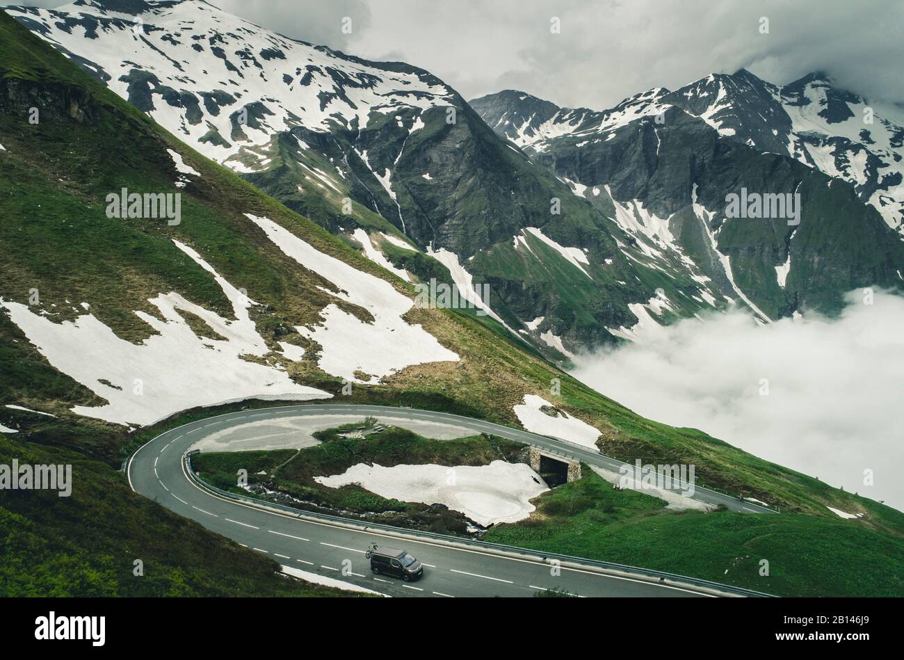 High Alpine Road Großglockner, Austria Stock Photo - Alamy