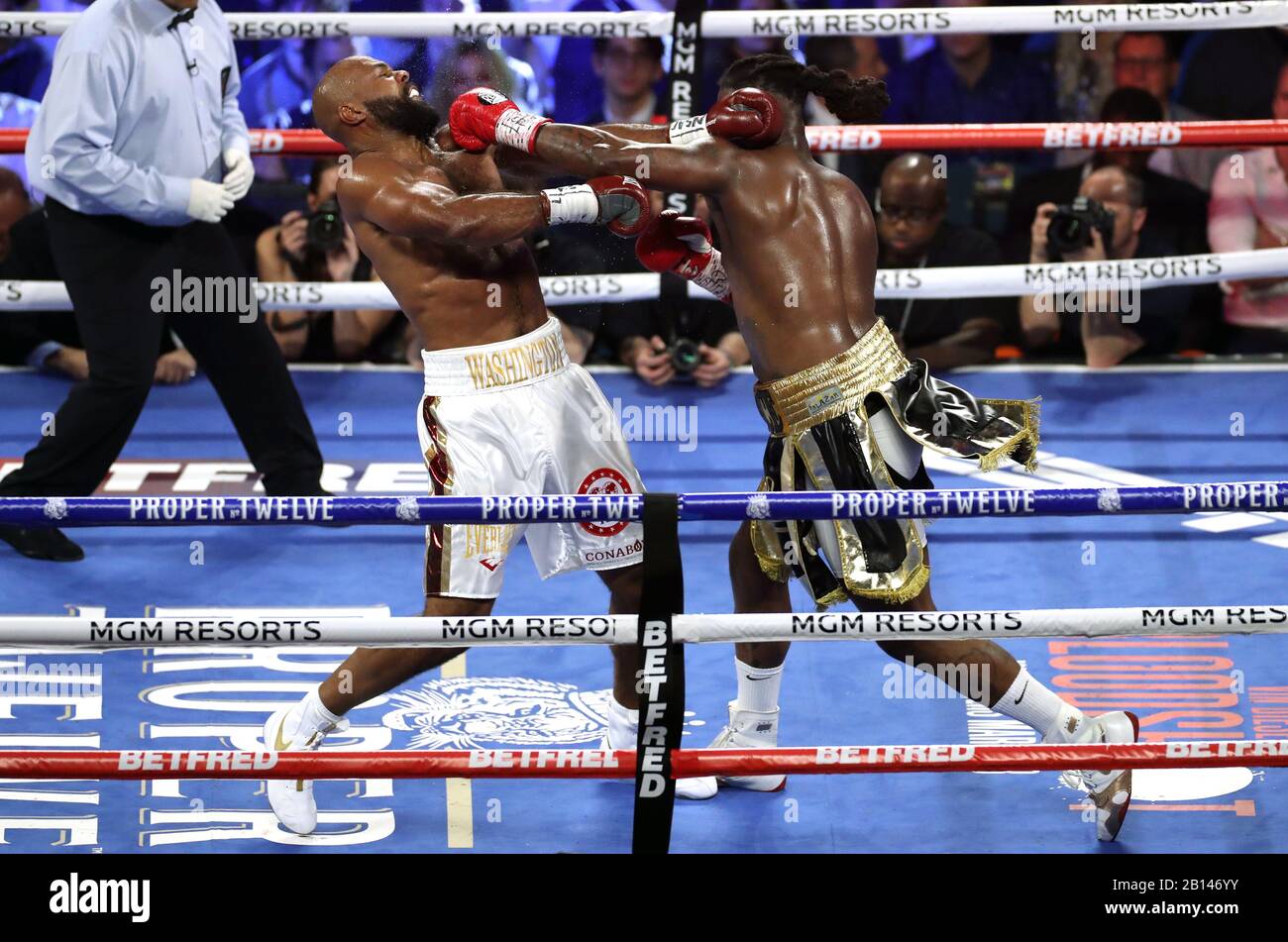 Gerald Washington (left) and Charles Martin in the heavy weight bout at ...