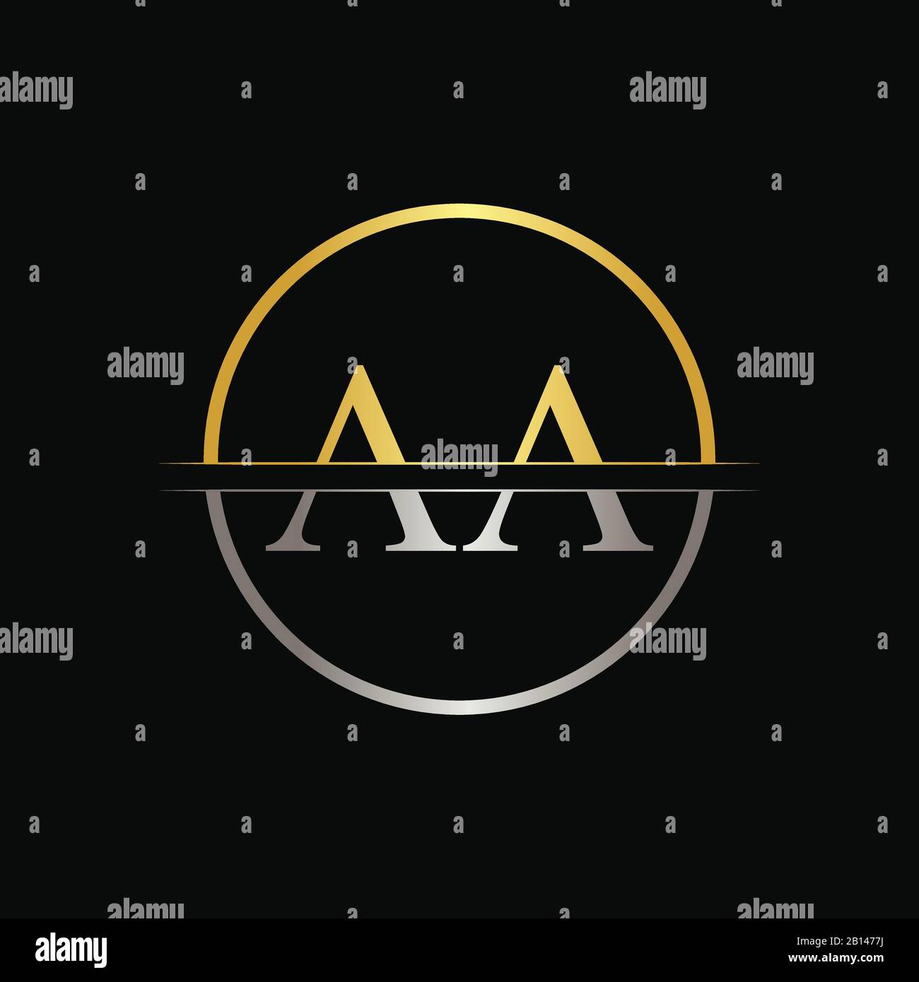 Aa logo Stock Vector Images - Alamy
