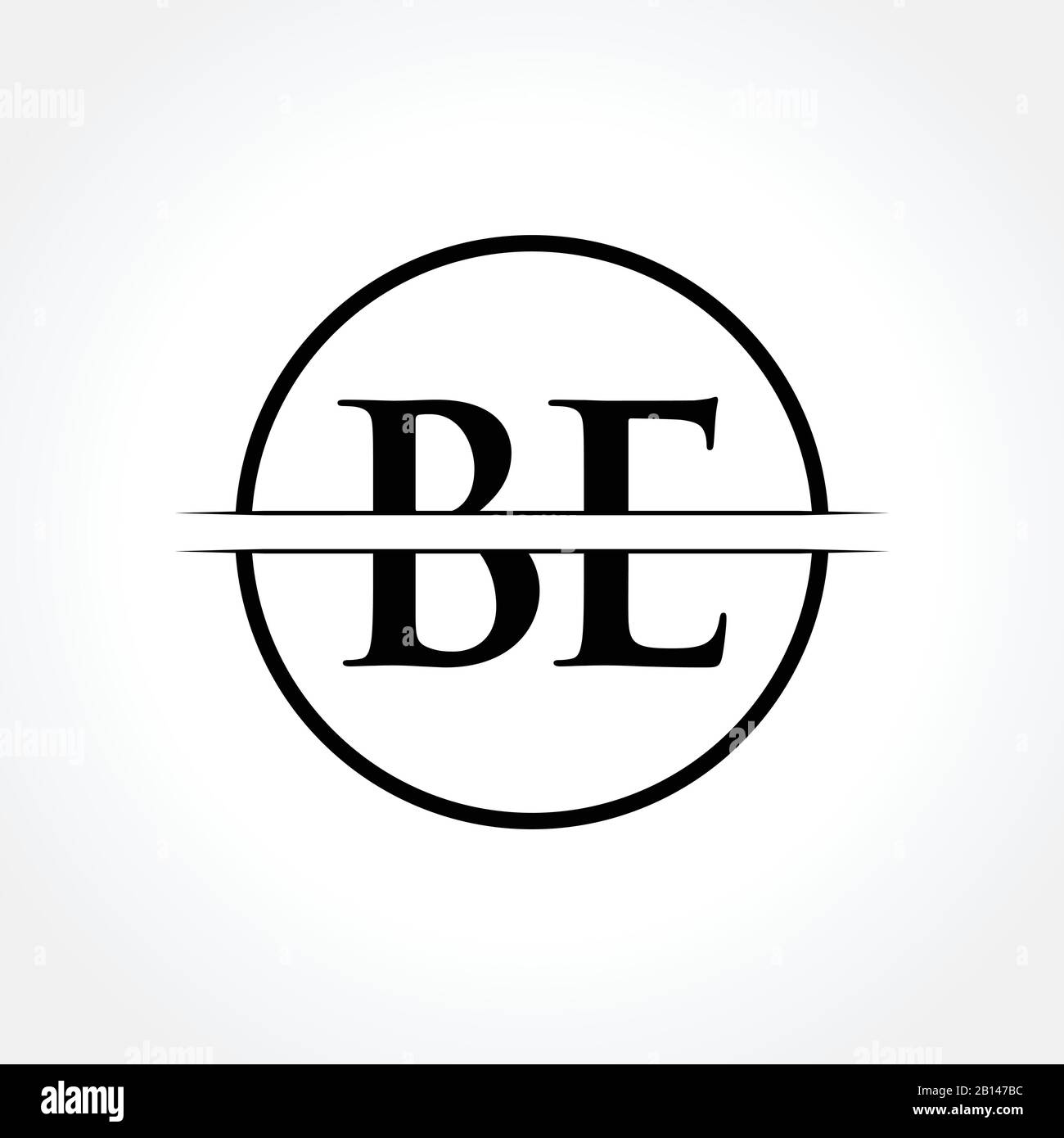 Initial BE Letter Logo With Creative Modern Business Typography Vector ...