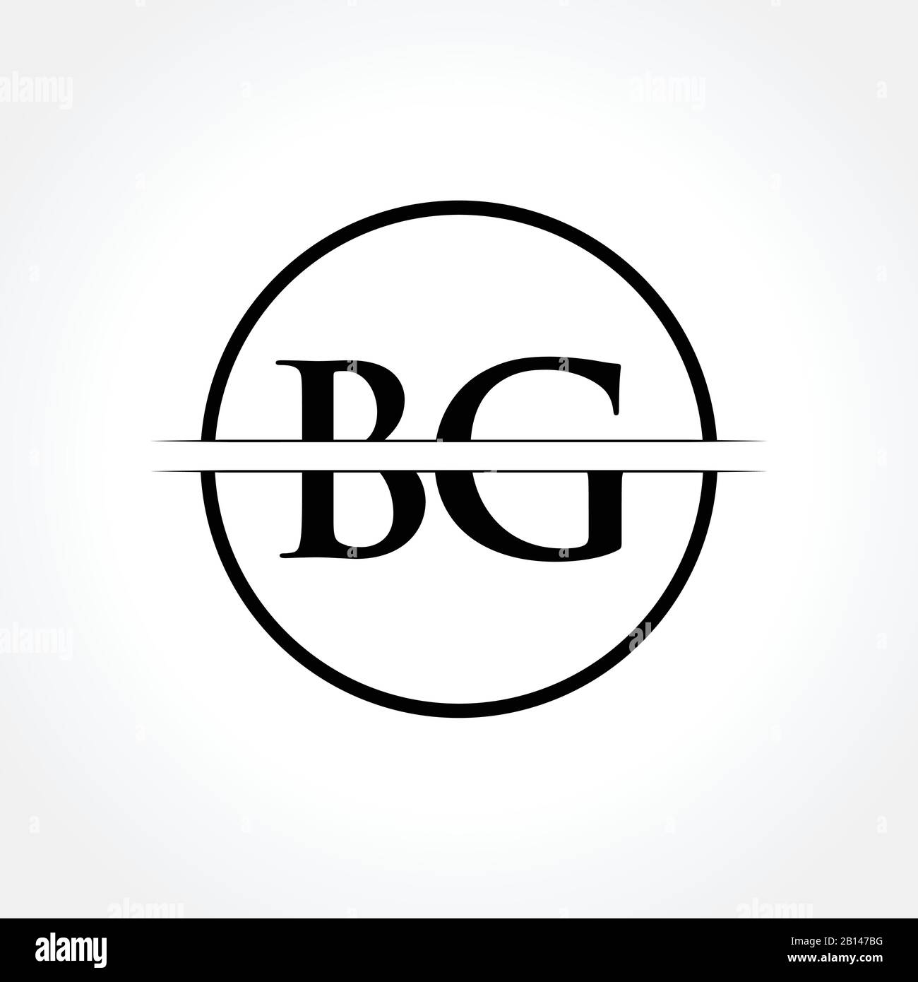 Initial BG Letter Logo With Creative Modern Business Typography Vector ...