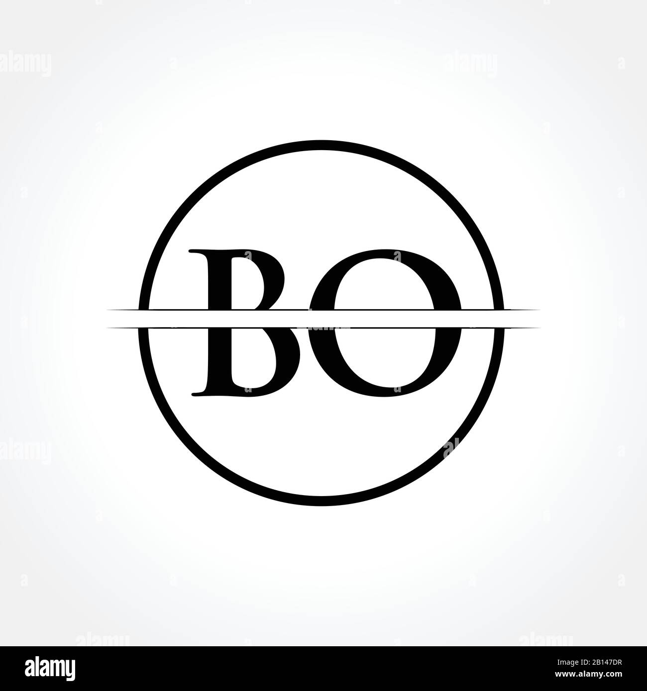 Initial BO Letter Logo With Creative Modern Business Typography Vector ...