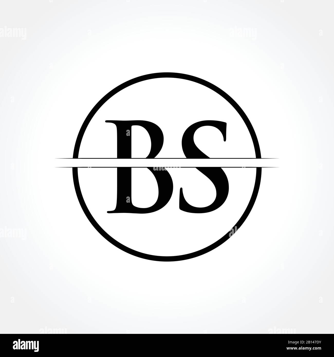 Bs modern logo hi-res stock photography and images - Alamy