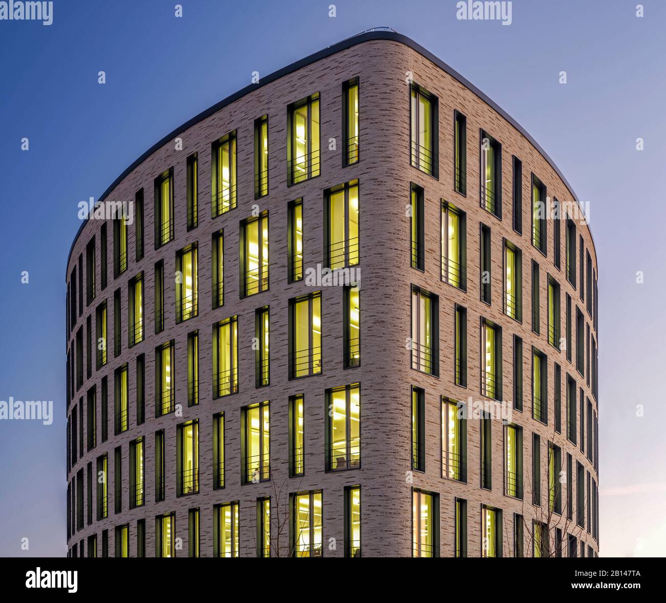 Building, night, window, glass, architecture, dusk Stock Photo - Alamy