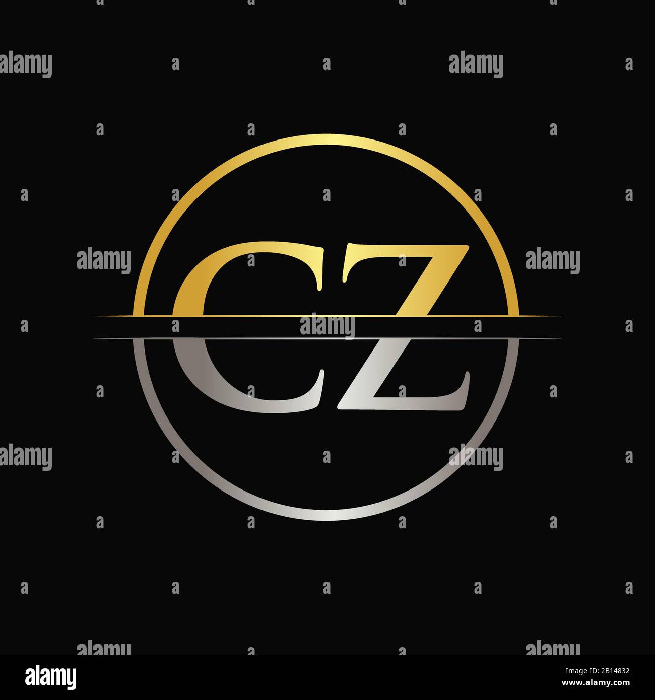 Letter cz vector vectors hi-res stock photography and images - Alamy