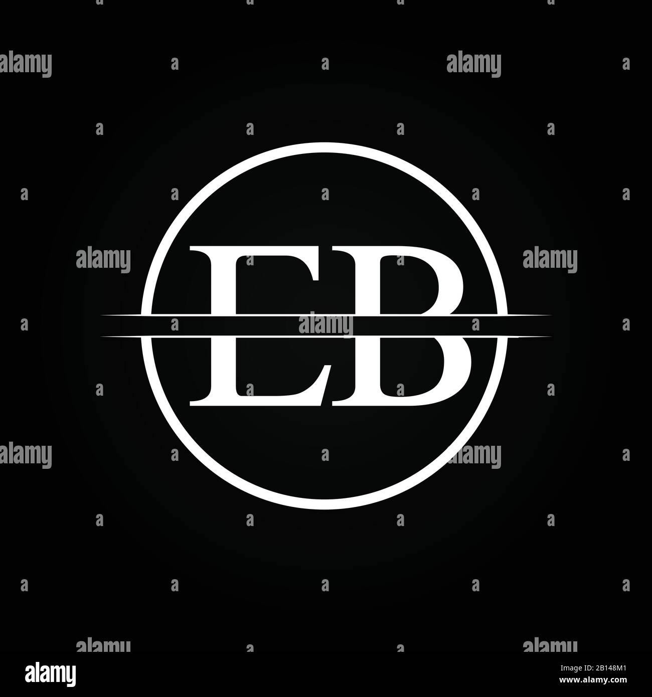 Initial EB Letter Linked Logo Business Vector Template. Creative Letter ...