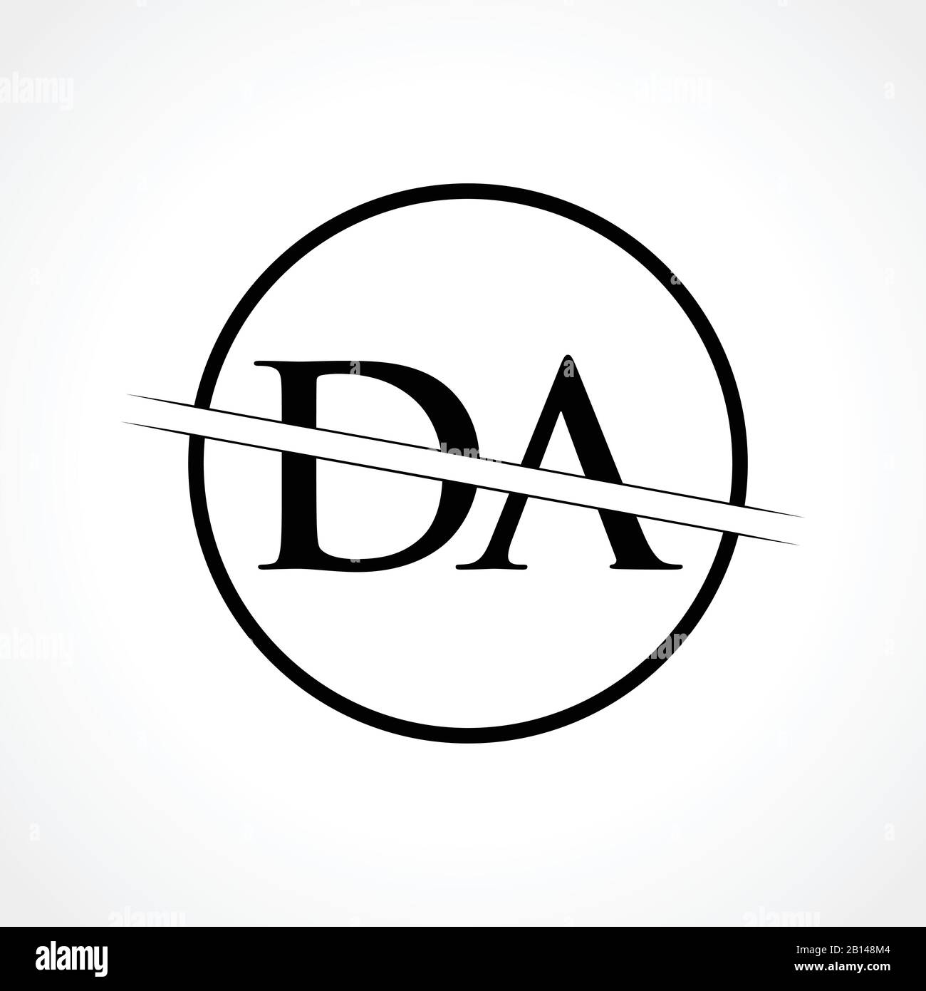 Initial DA Letter Logo Design Vector Template With Black Color. DA Logo ... Initial DA Letter Logo Design Vector Template With Black Color. DA Logo ...