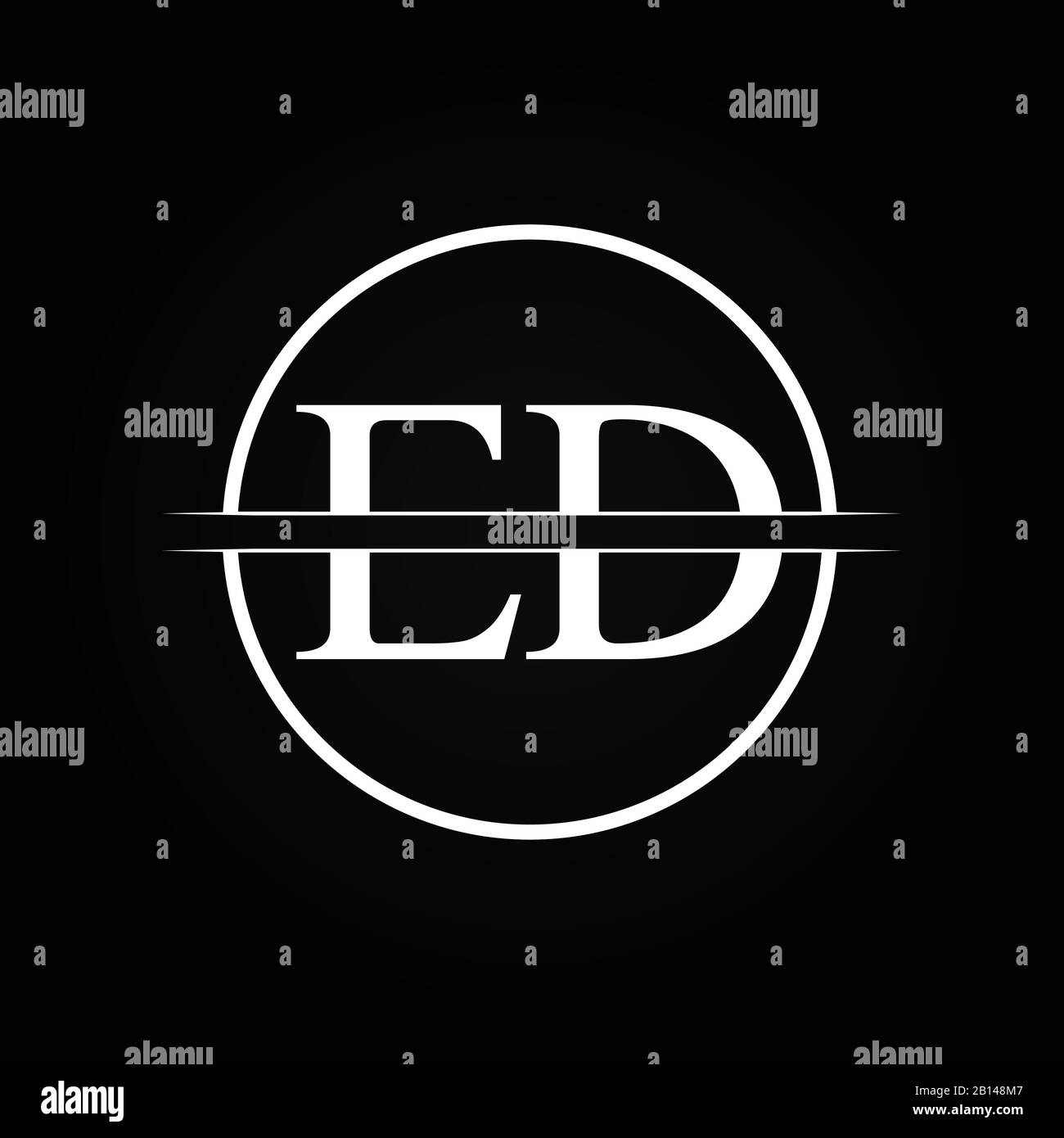 Letter ed logo Black and White Stock Photos & Images - Alamy