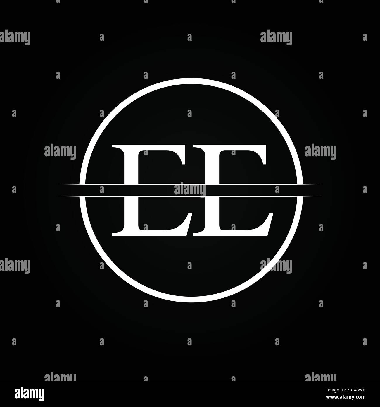 Initial EE Letter Linked Logo Business Vector Template. Creative Letter ...