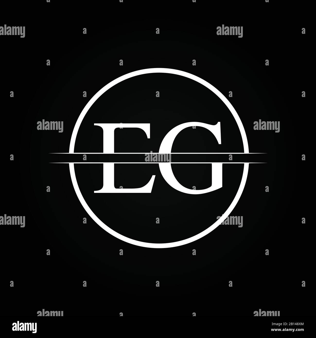Initial EG Letter Linked Logo Business Vector Template. Creative Letter ...