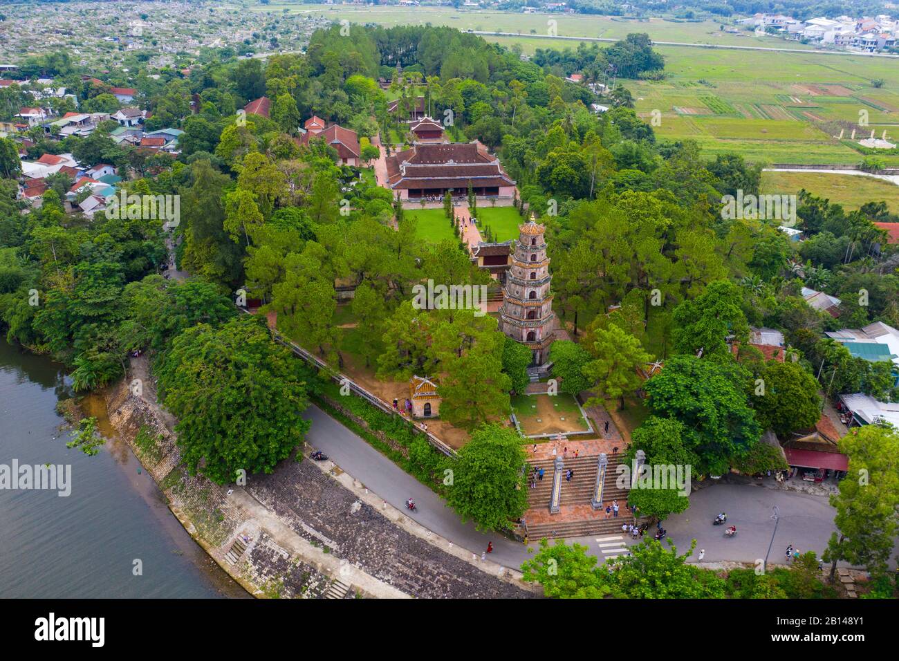 Thien Mu Pagoda, Hue, Vietnam Stock Photo - Alamy