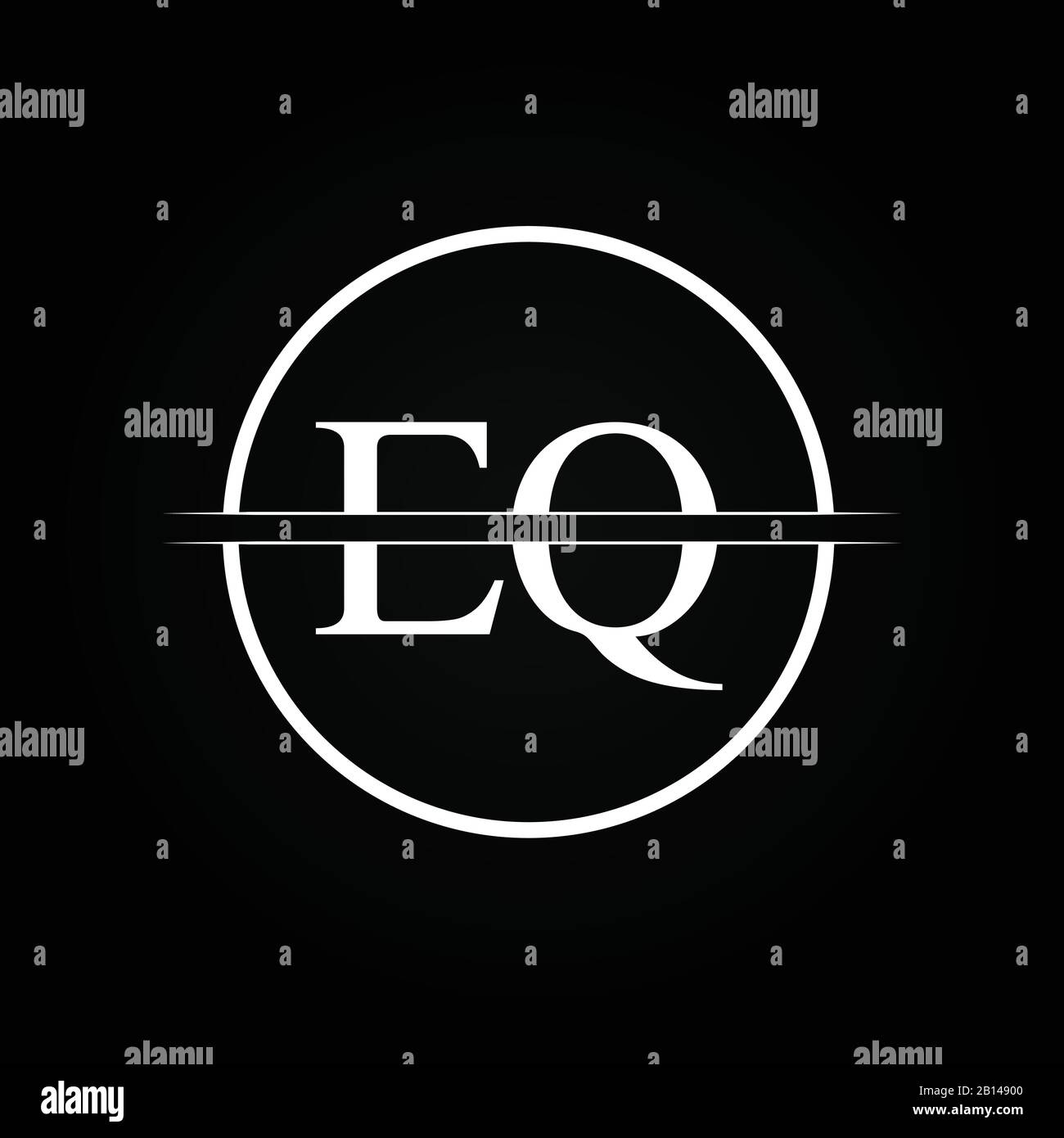 Initial EQ Letter Linked Logo Business Vector Template. Creative Letter ...