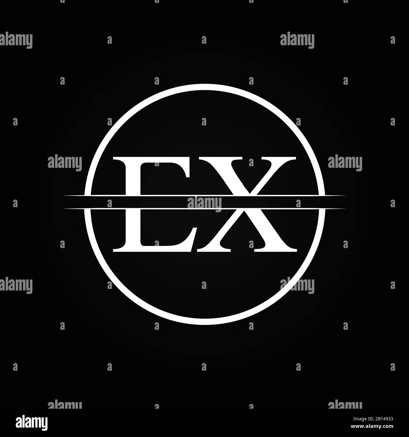 Initial EX Letter Linked Logo Business Vector Template. Creative Letter ...