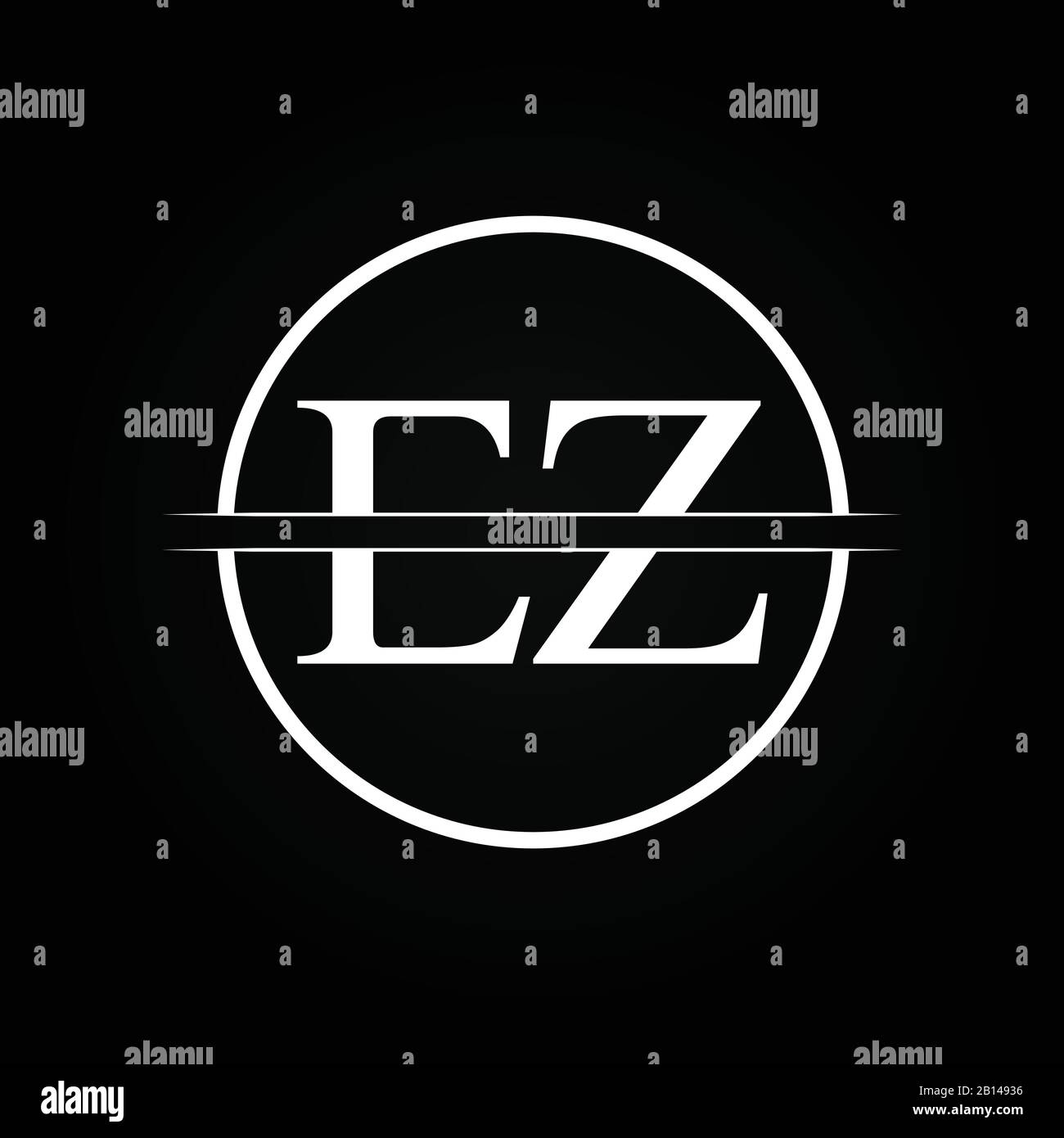 Initial EZ Letter Linked Logo Business Vector Template. Creative Letter ...