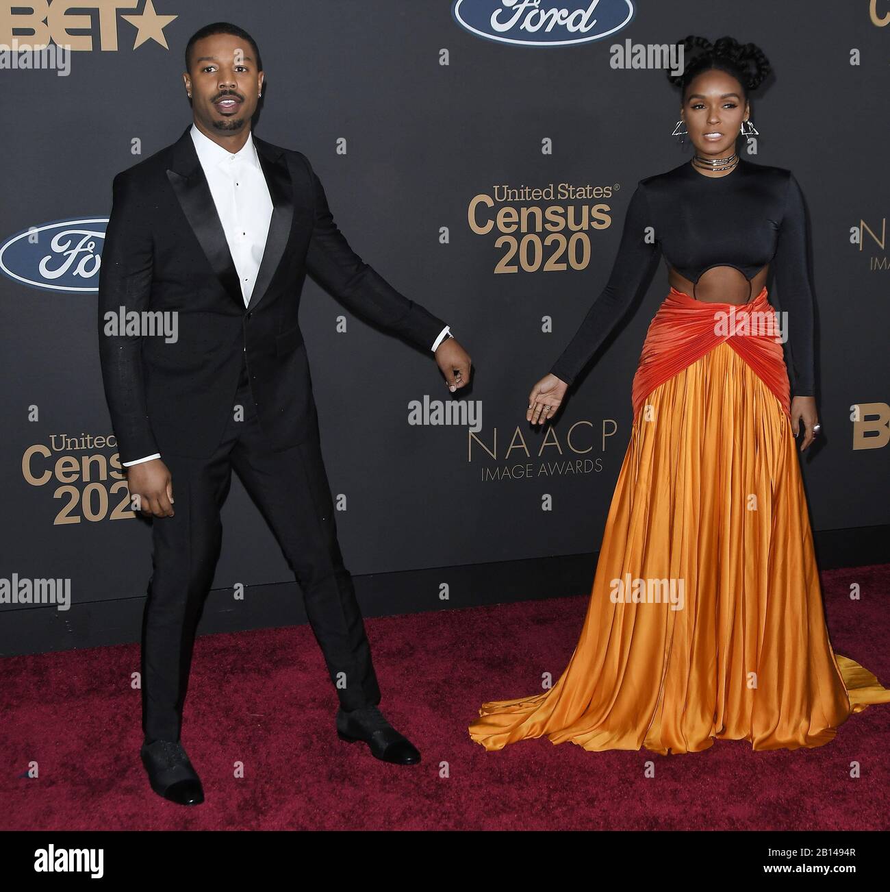 (L-R) Michael B. Jordan and Janelle Monáe at the 51st NAACP Image ...