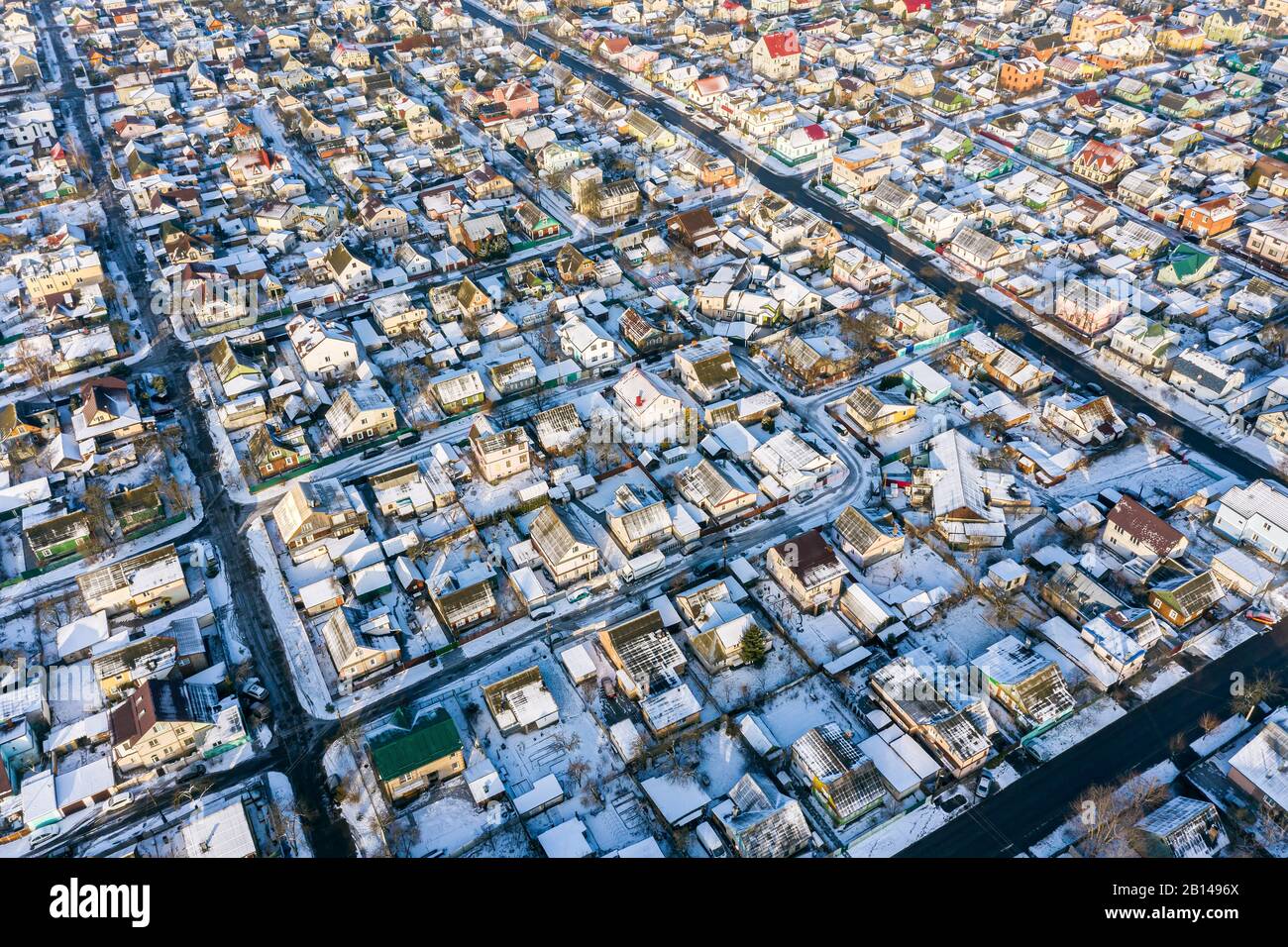 Rooftop snow view hi-res stock photography and images - Alamy