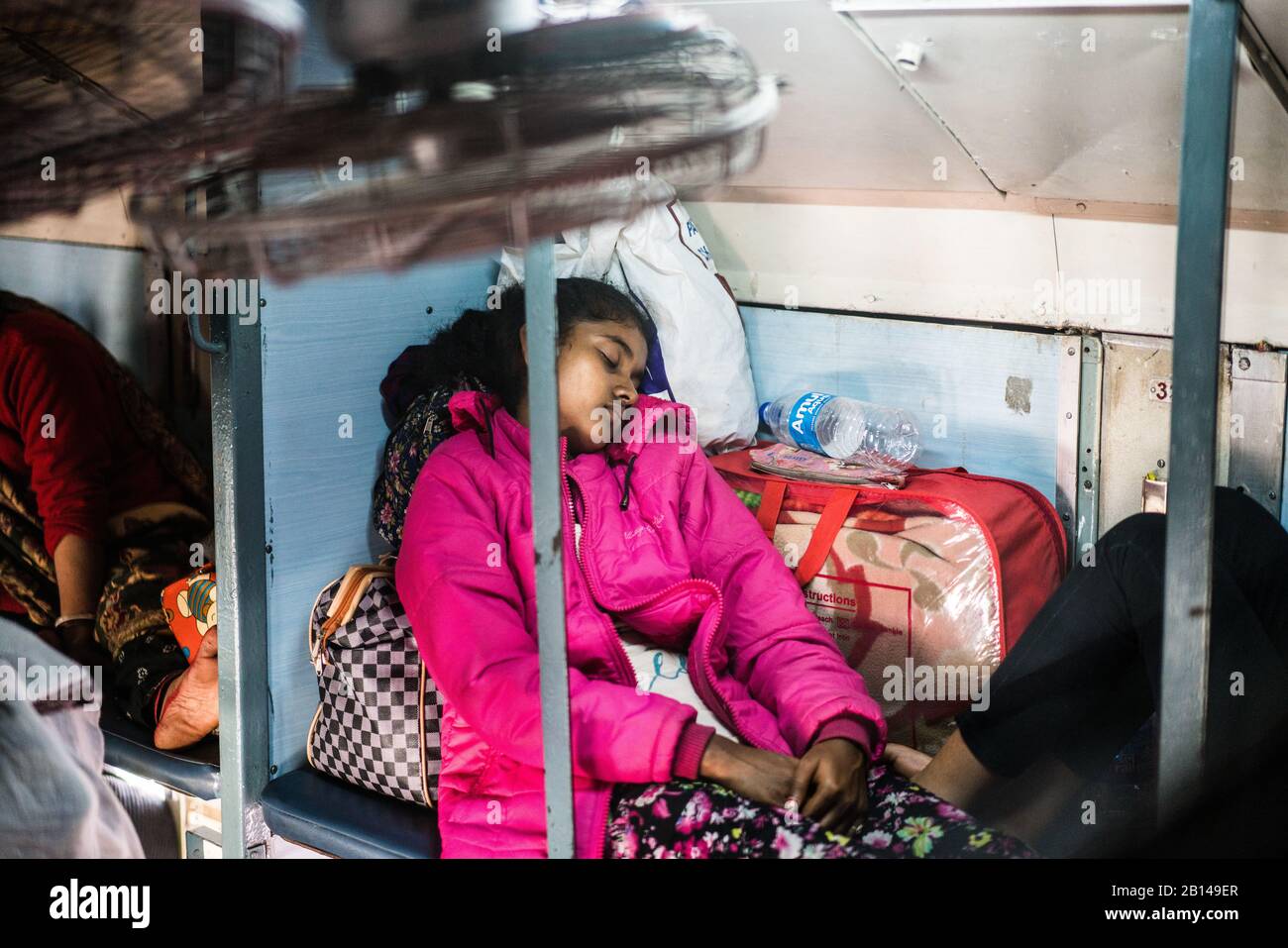 Local people in the train, India, Asia Stock Photo - Alamy