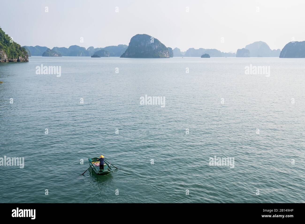 Halong Bay in Vietnam, boat tour with Emperor Cruise Stock Photo - Alamy