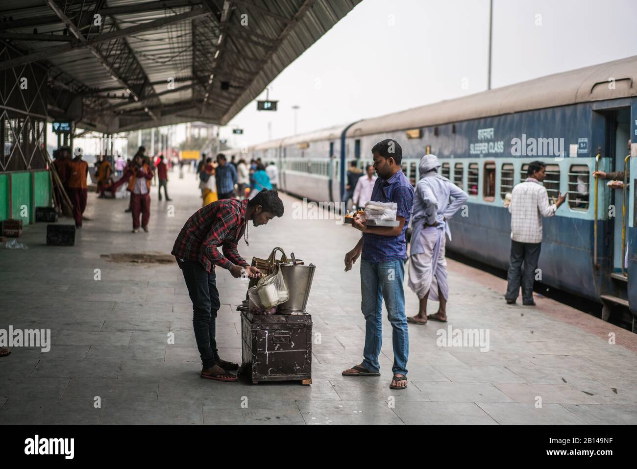 Local people in the train, India, Asia Stock Photo - Alamy