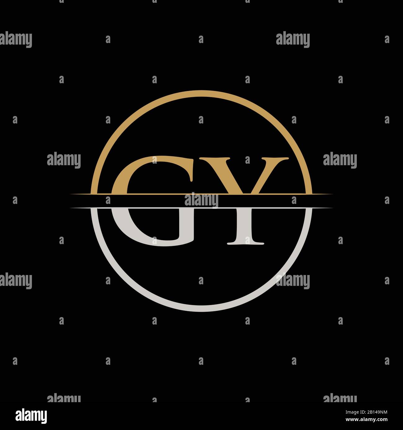 GY letter Type Logo Design vector Template. Initial Letter GY logo ...