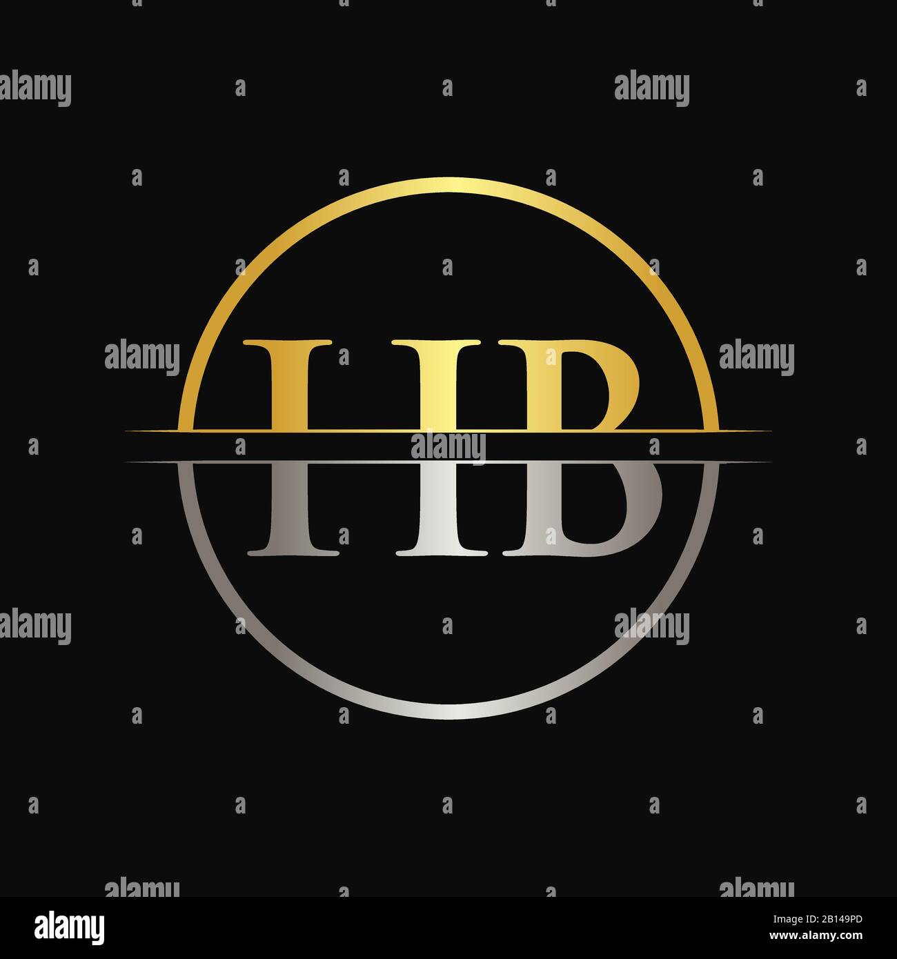 HB letter Type Logo Design vector Template. Abstract Letter HB logo ...