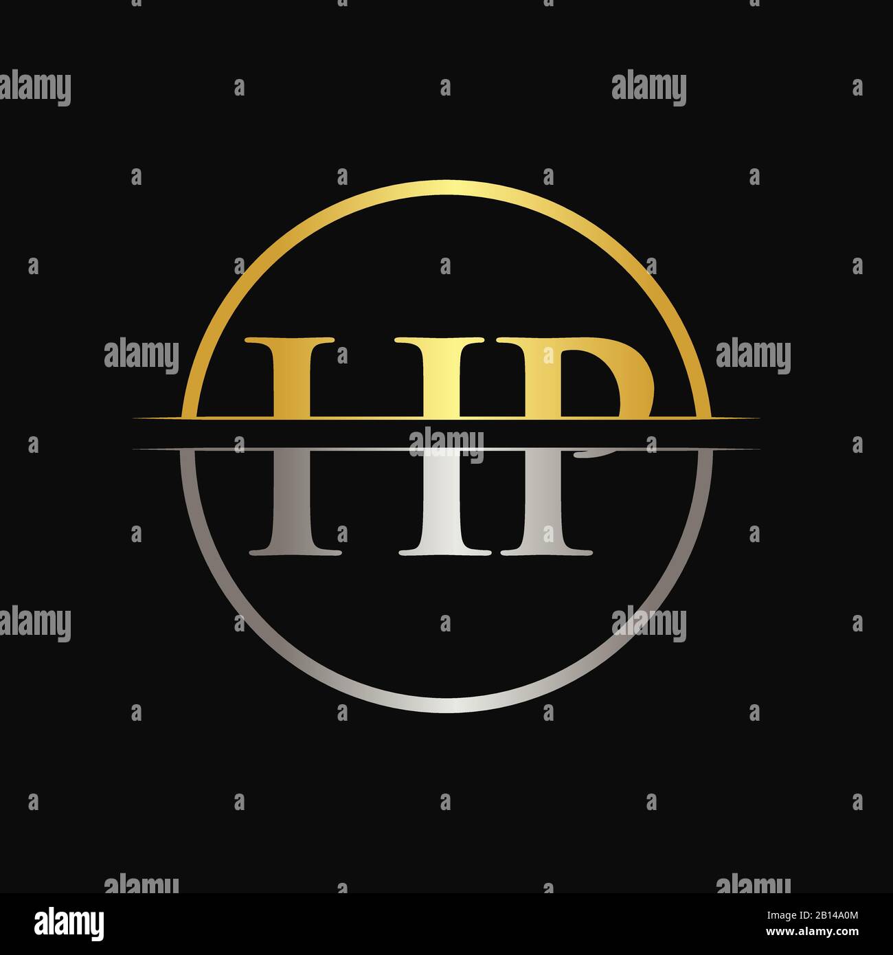 HP letter Type Logo Design vector Template. Abstract Letter HP logo ...