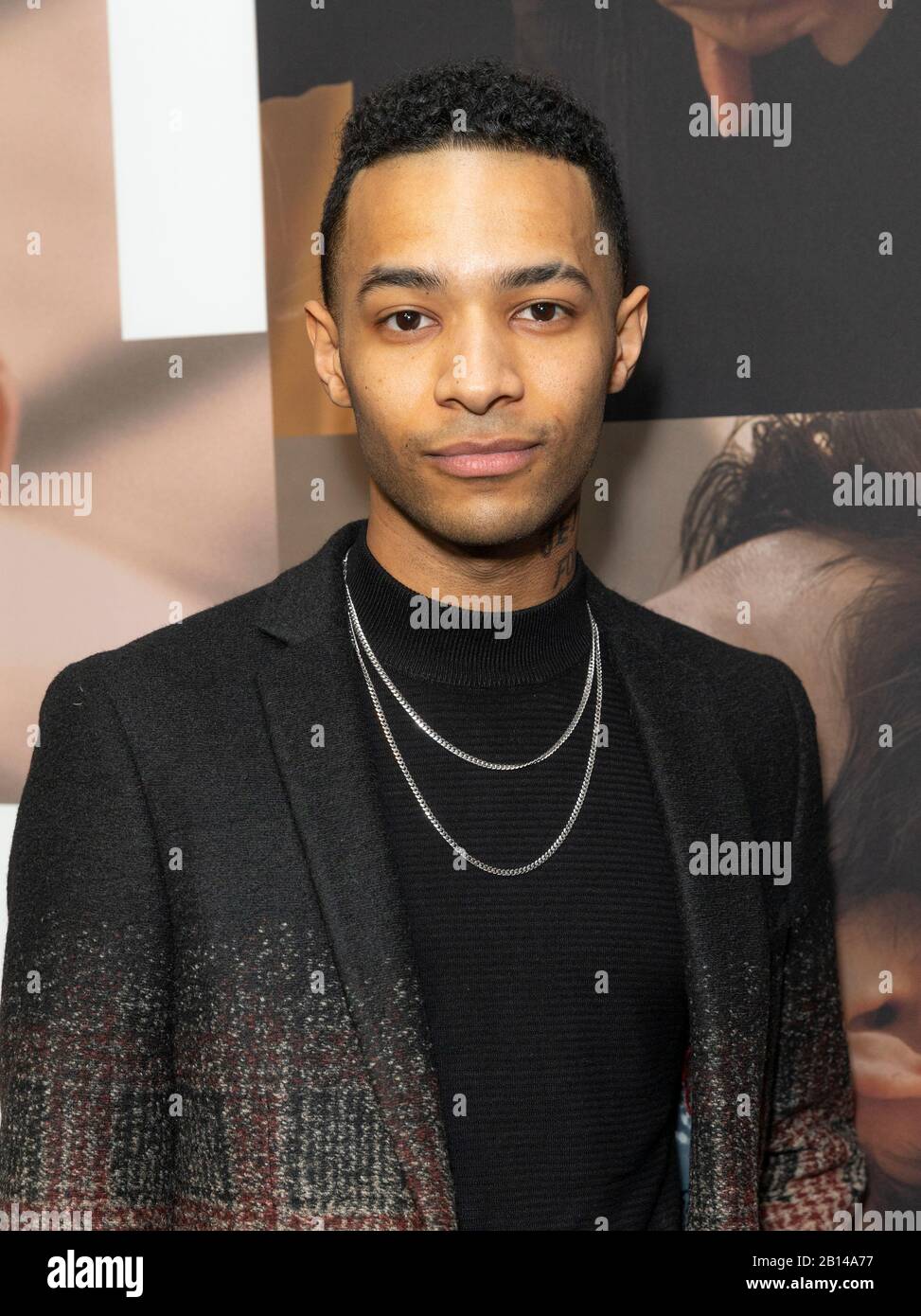 New York, NY - February 20, 2020: Jordan Dobson attends the "West Side ...